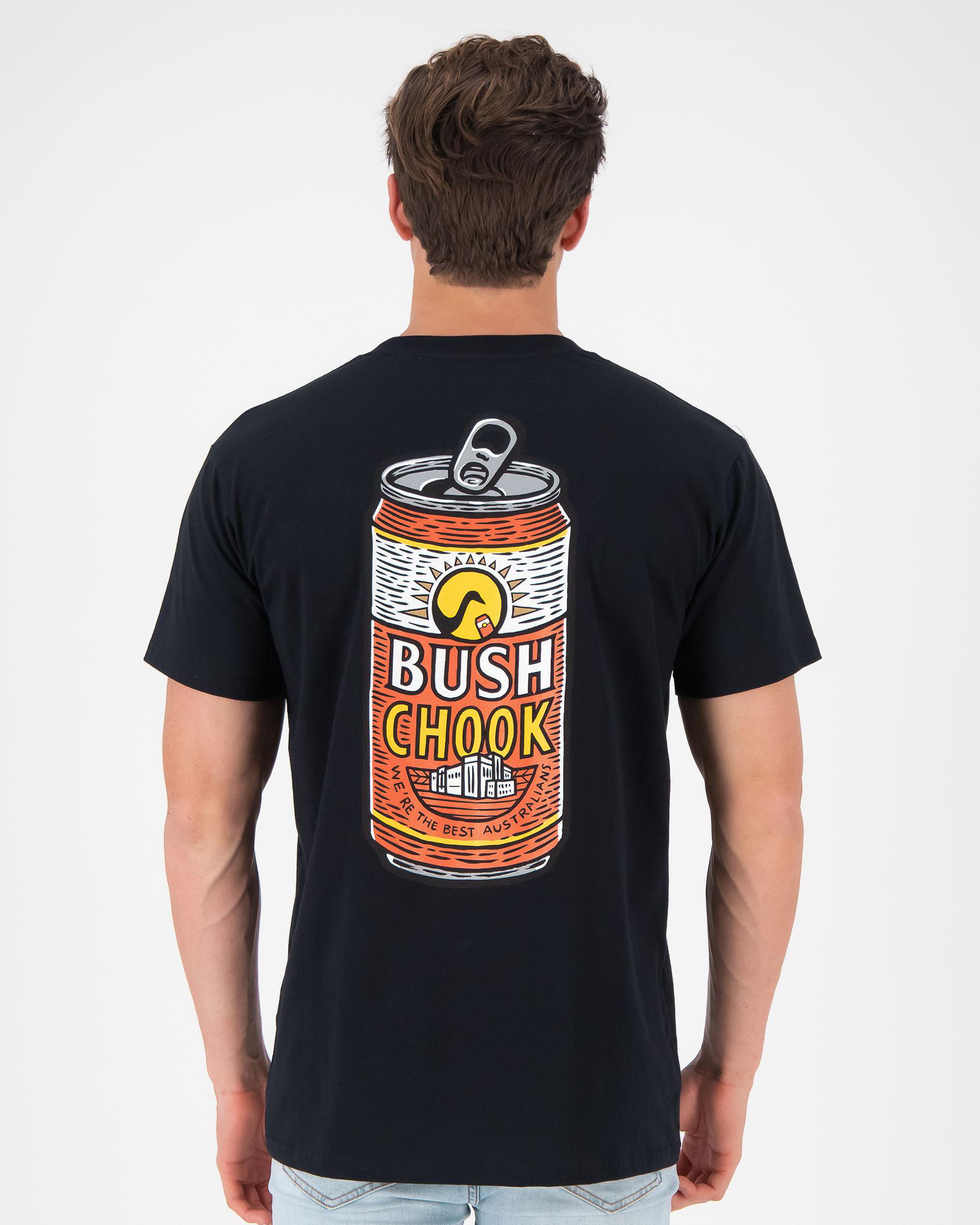 Shop Bush Chook Chook Relief T-Shirt In Black - Fast Shipping & Easy ...