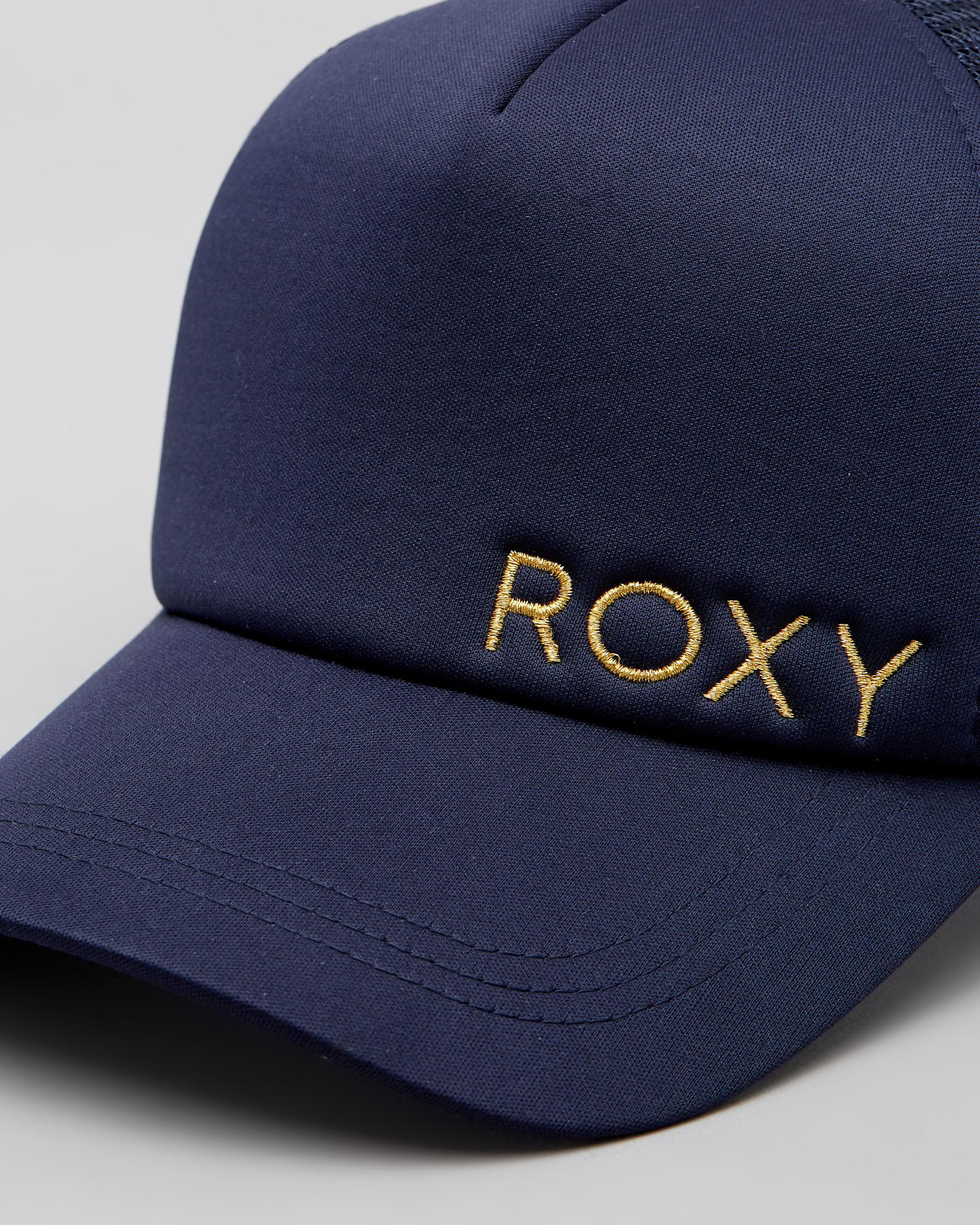 Shop Roxy Girls' Finishline 2 Trucker Cap In Mood Indigo - Fast ...