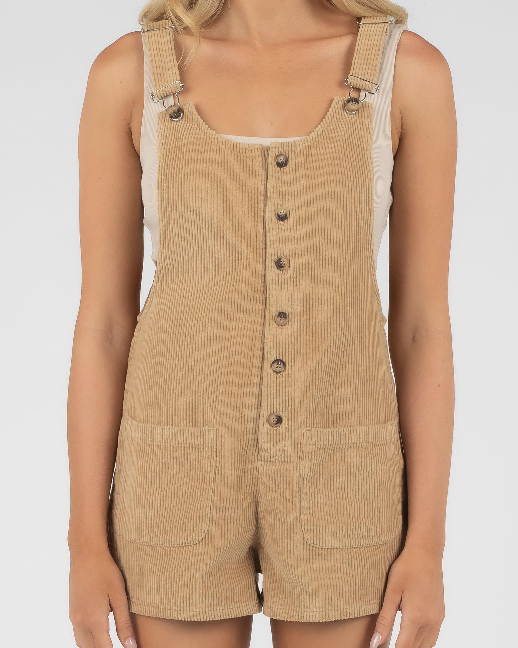 Shop Mooloola Coco Overalls In Choc - Fast Shipping & Easy Returns ...