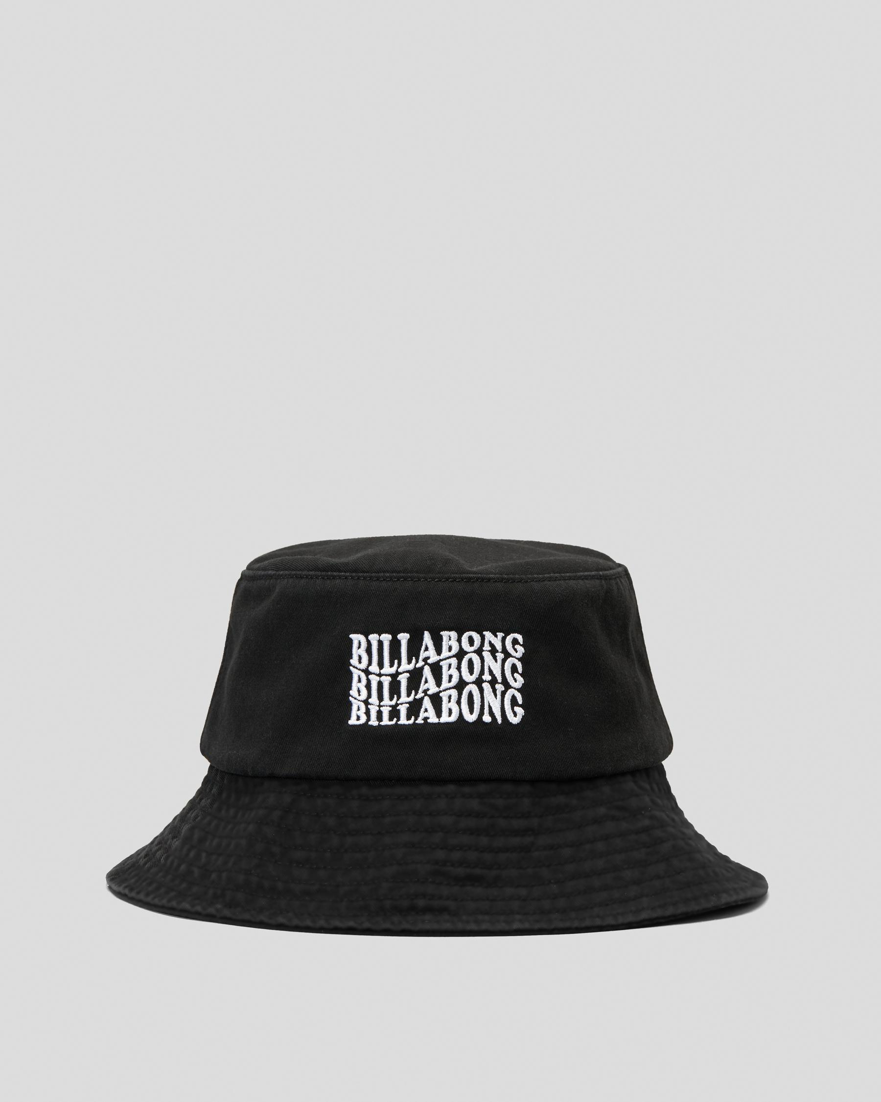 Billabong CB Surf High Sun Faded Bucket Hat In Black - Fast Shipping ...
