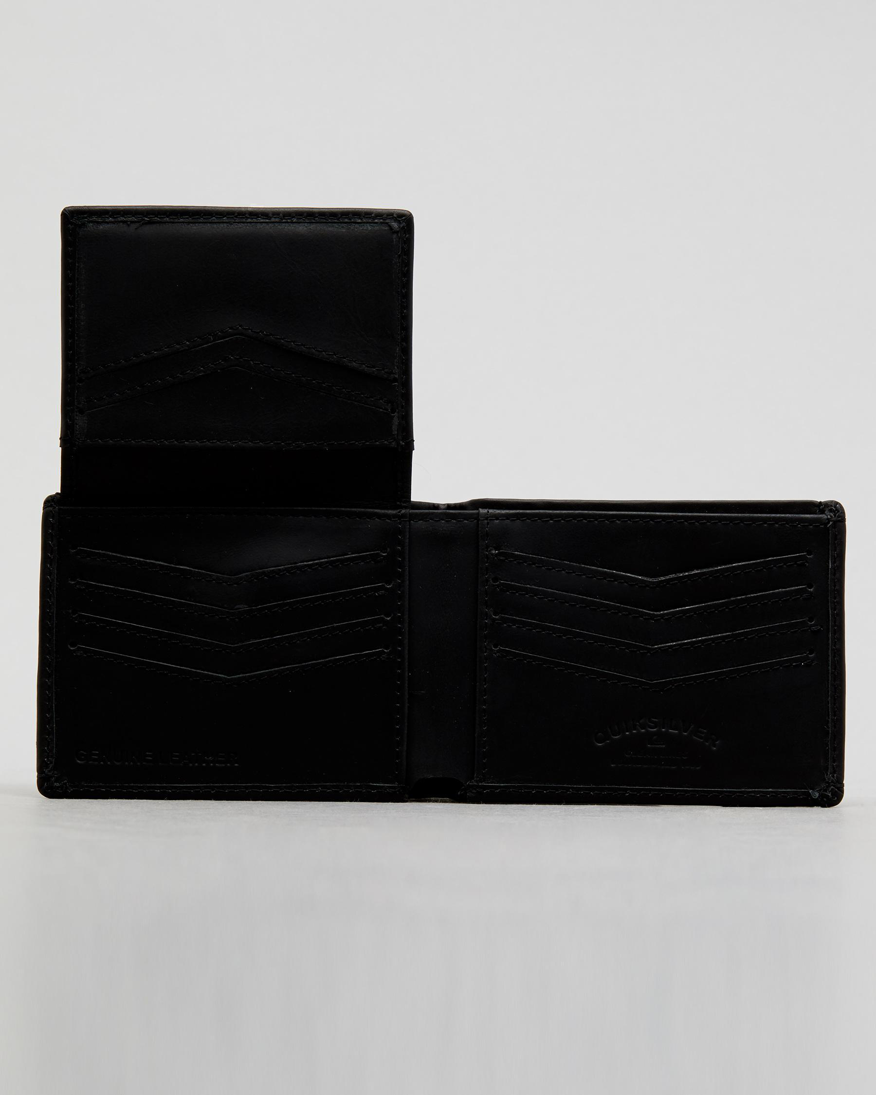 Quiksilver Everlocker Wallet In Black - Fast Shipping & Easy Returns ...