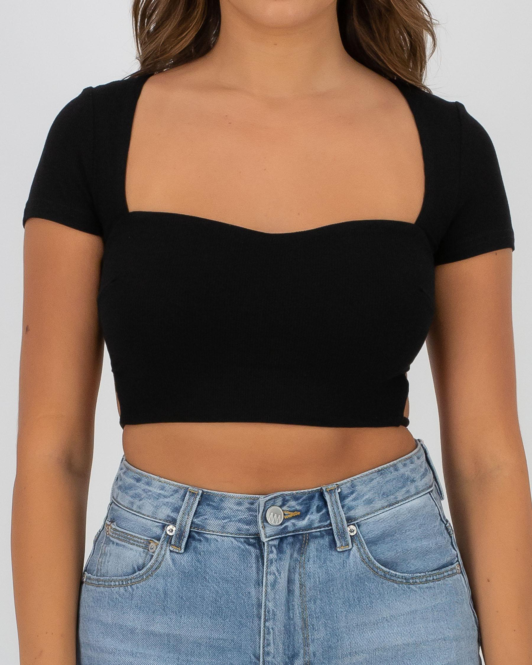 Shop Mooloola Samba Top In Black - Fast Shipping & Easy Returns - City ...
