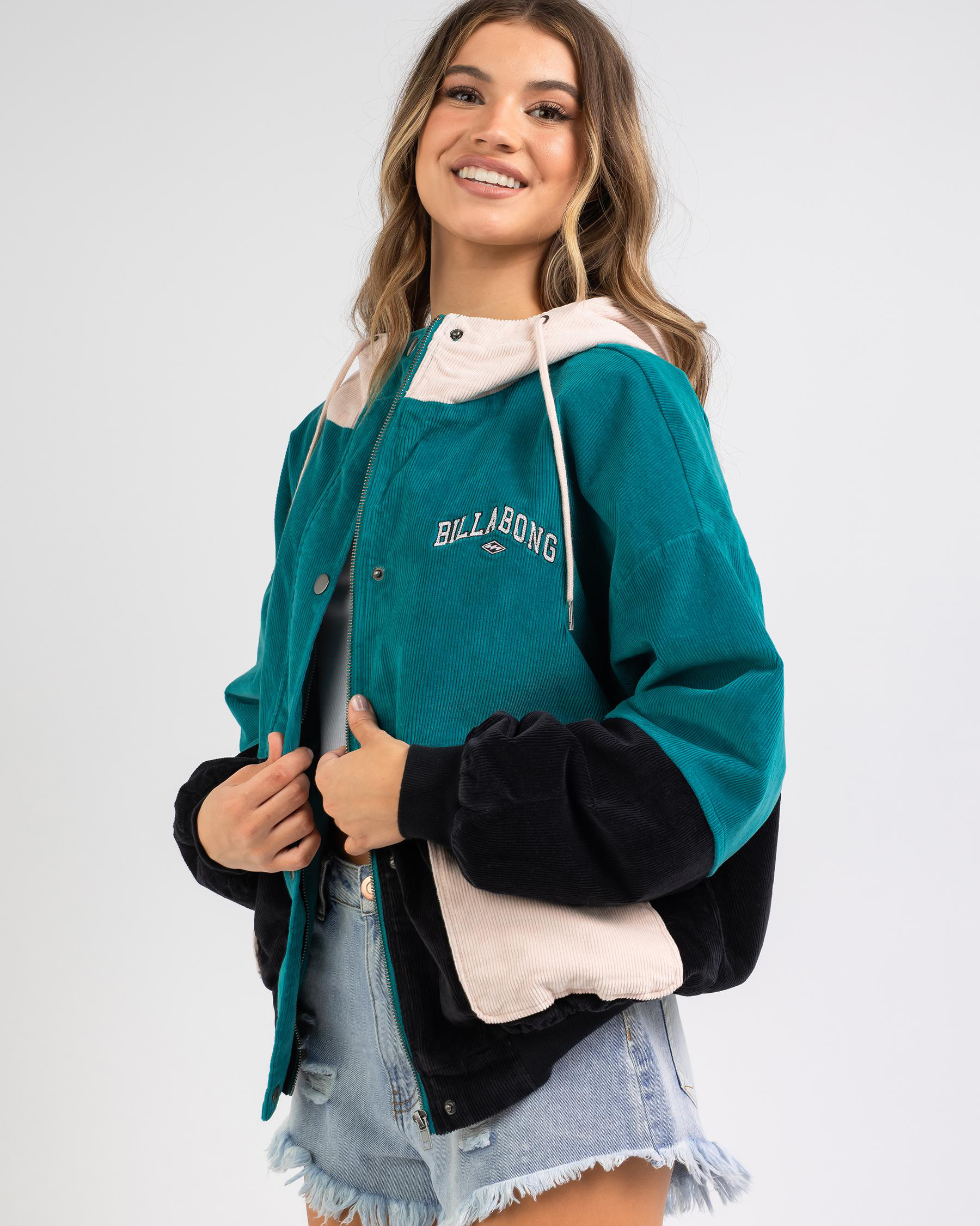 Shop Billabong Way Back Hooded Jacket In Multi - Fast Shipping & Easy ...