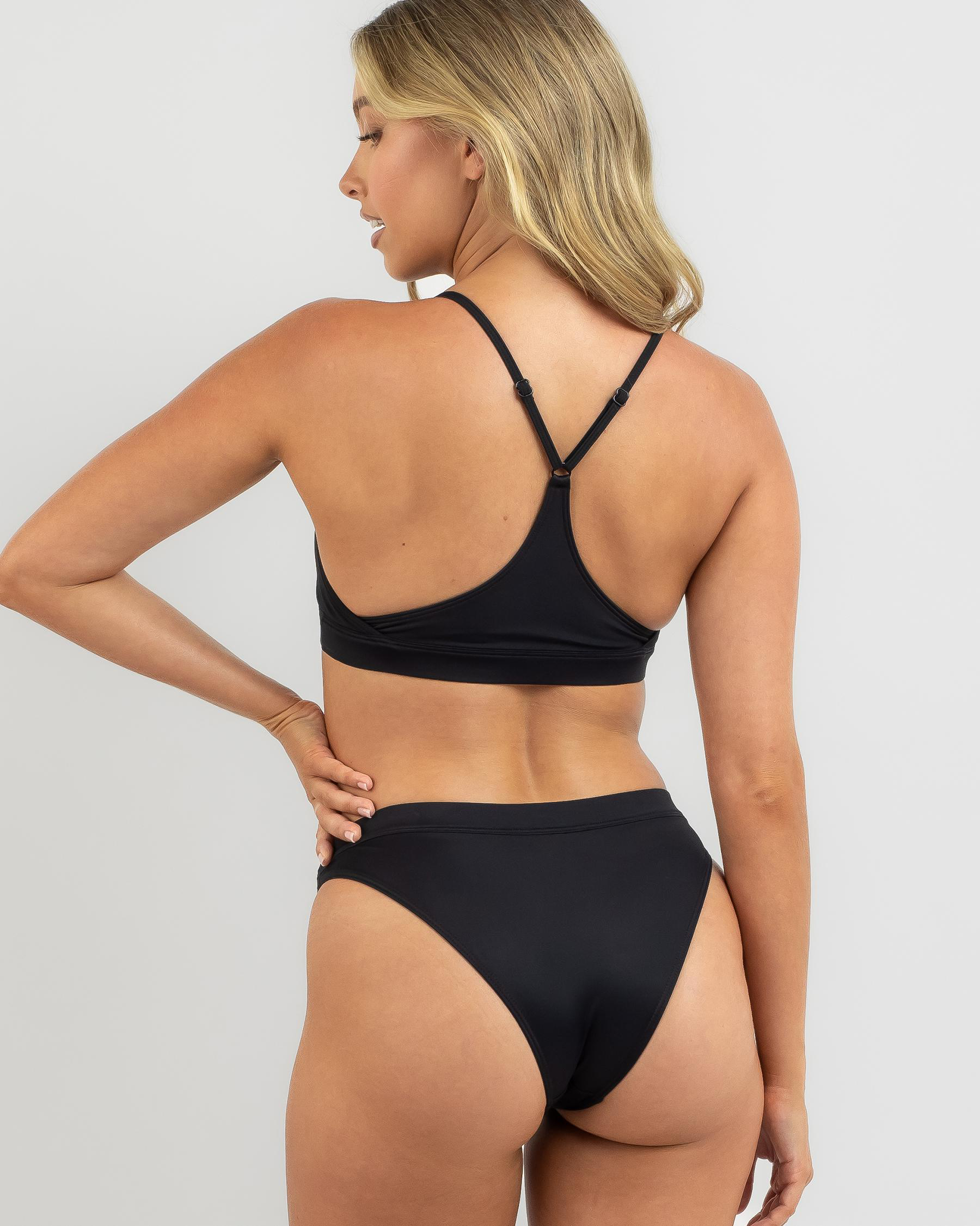 Shop Roxy Active Bralette Bikini Top In Anthracite - Fast Shipping & Easy Returns - City Beach ...