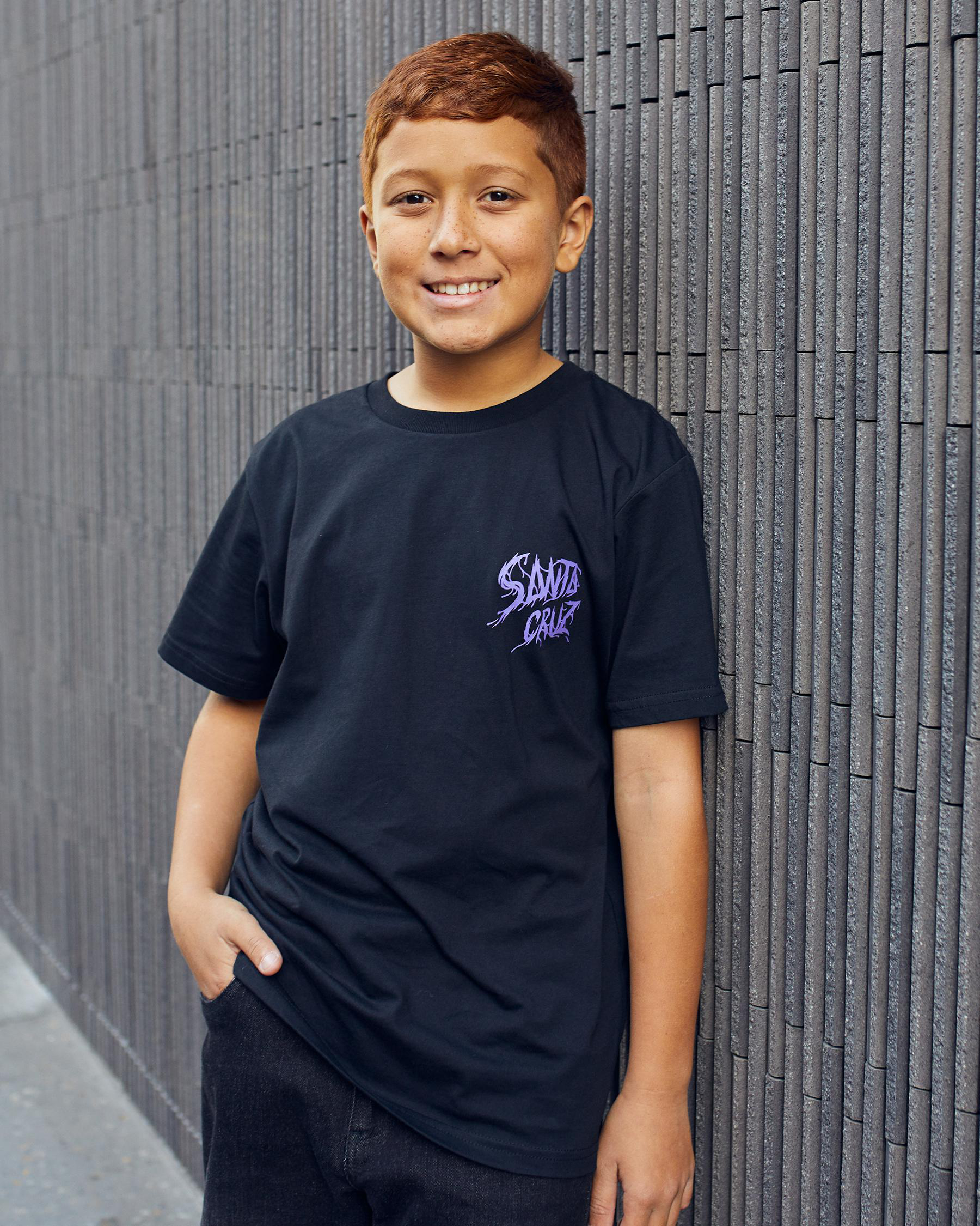 Shop Santa Cruz Boys' Wolf Slasher T-Shirt In Black - Fast Shipping ...