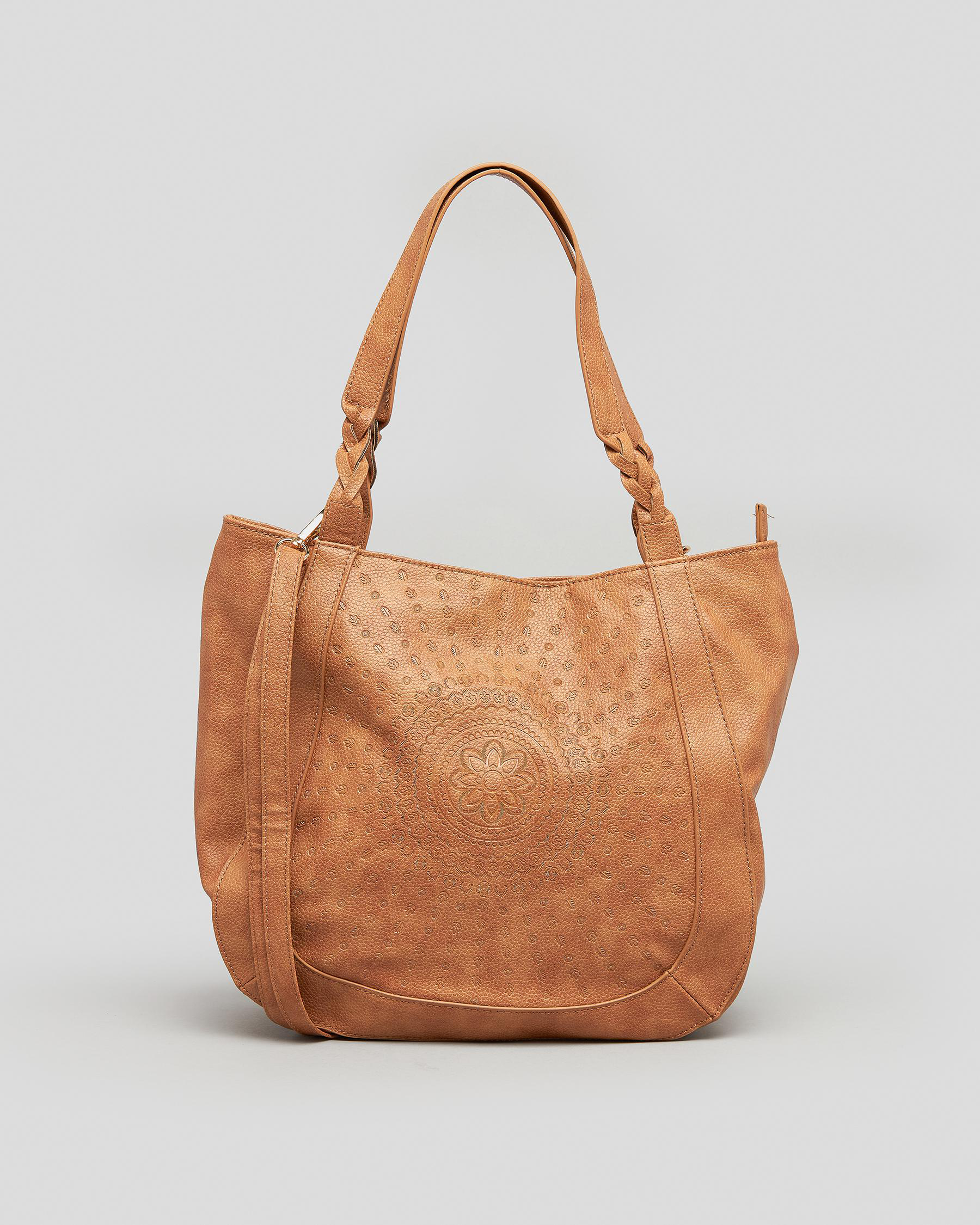 Shop Mooloola Jacklyn Hand Bag In Tan - Fast Shipping & Easy Returns ...