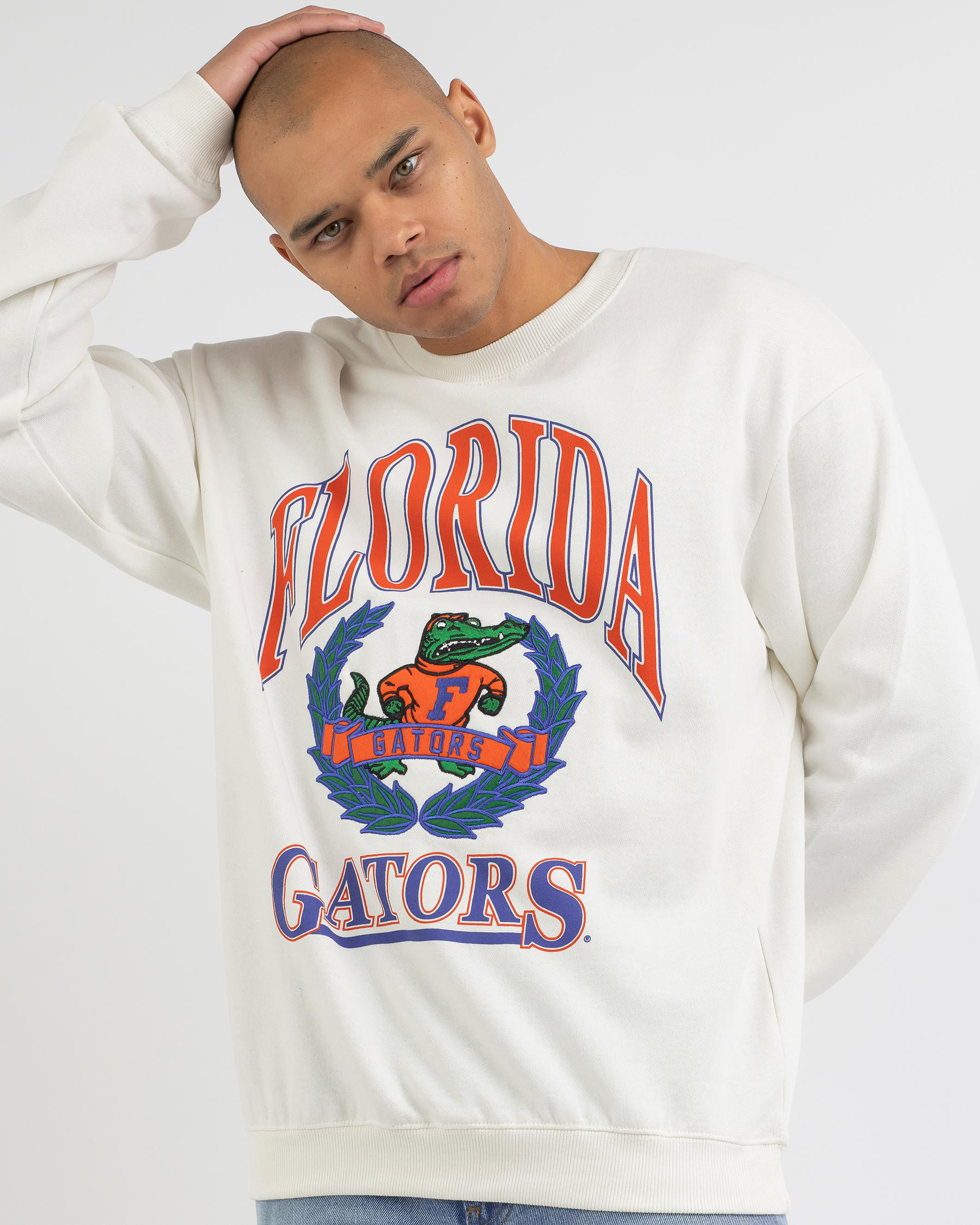Shop NCAA Florida Vintage Mascot Crew Sweatshirt In Vintage White ...