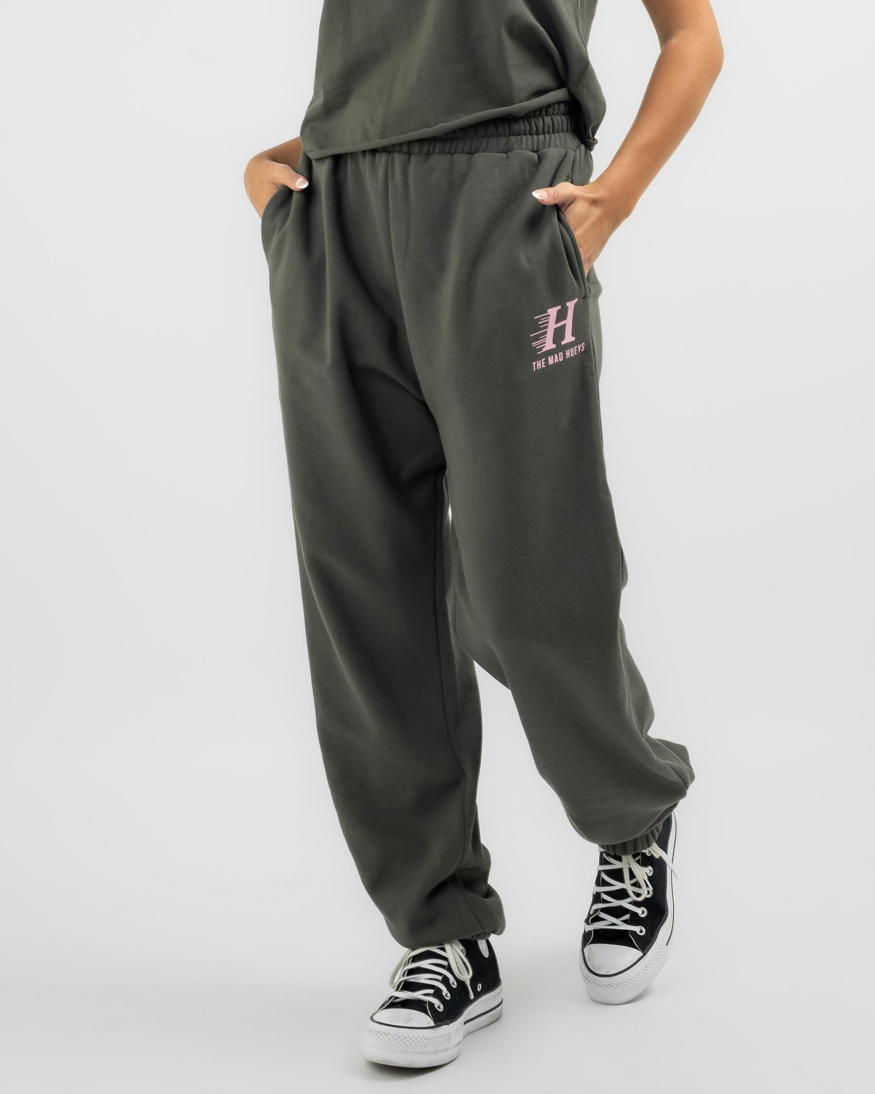 Shop The Mad Hueys Speeding Hueys Relaxed Track Pants In Charcoal ...