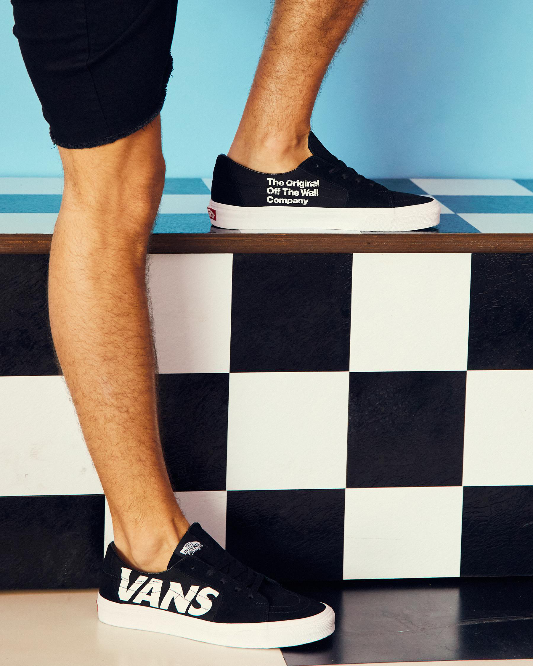 Shop Vans Sk8-Low Shoes In Hi-def Black/white - Fast Shipping & Easy ...