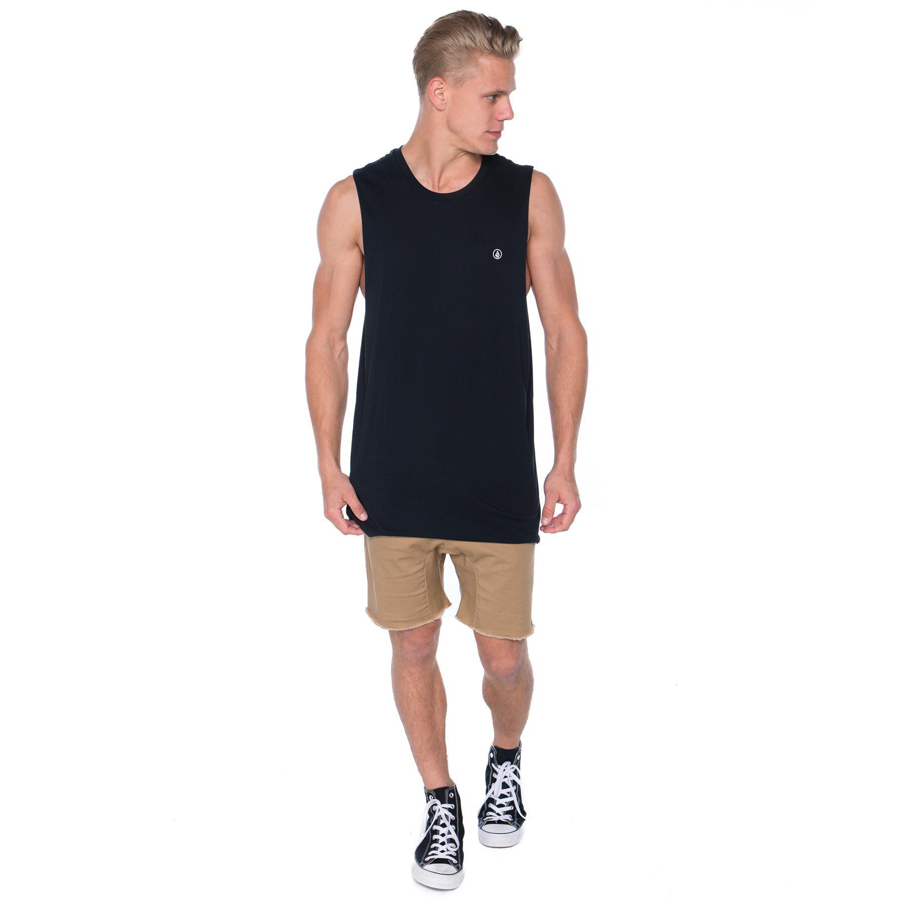 Shop Volcom Solid Muscle Tank In Black - Fast Shipping & Easy Returns ...