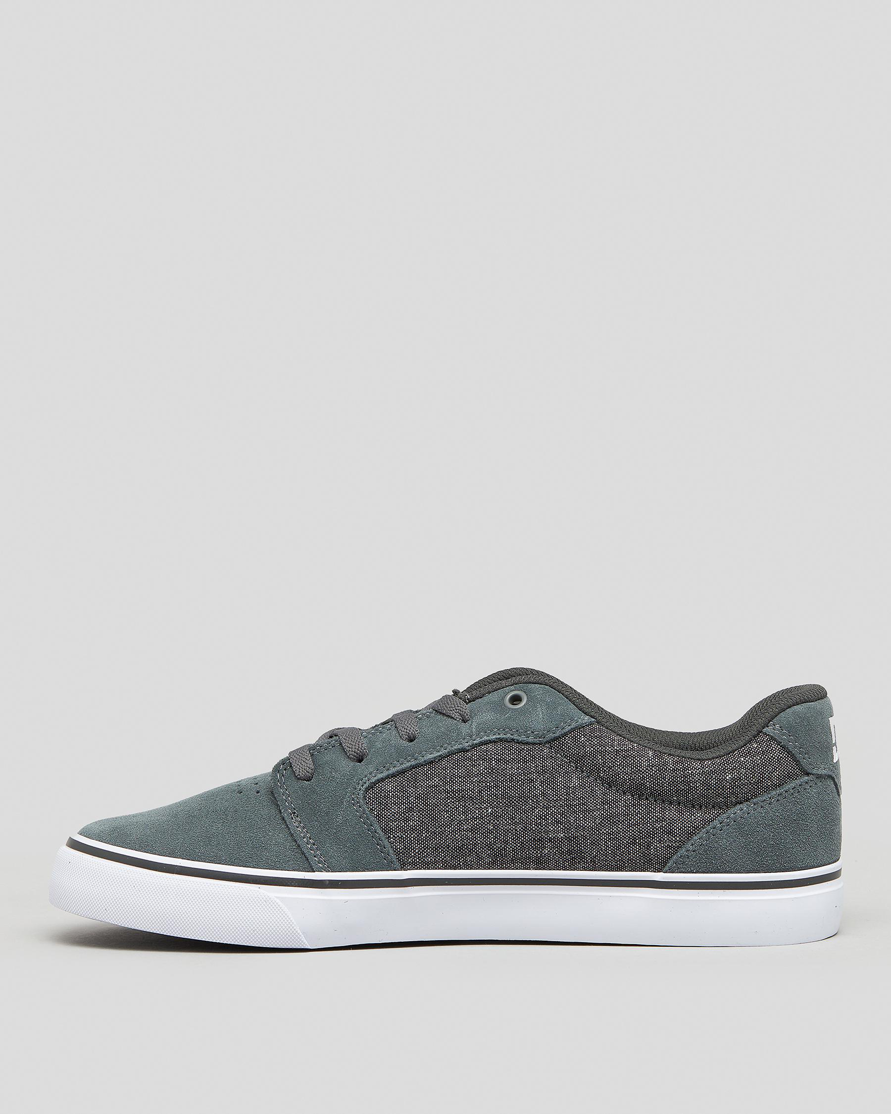 Shop DC Shoes Anvil Shoes In Green/grey/white - Fast Shipping & Easy ...