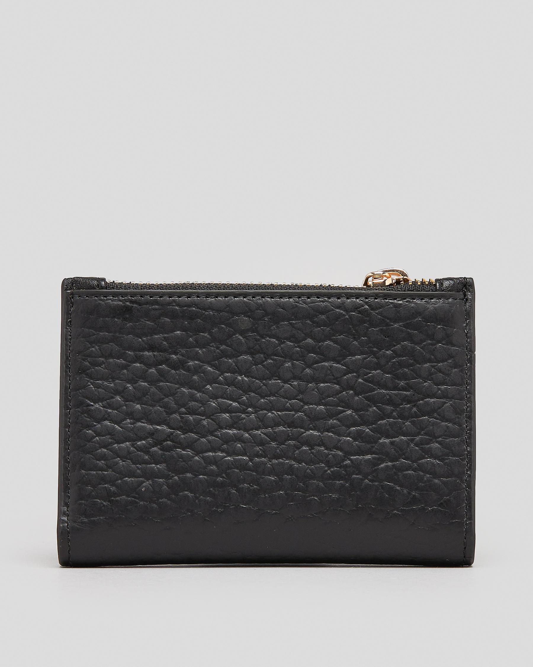 Shop Rusty Grace Compact Leather Wallet In Black 1 - Fast Shipping ...