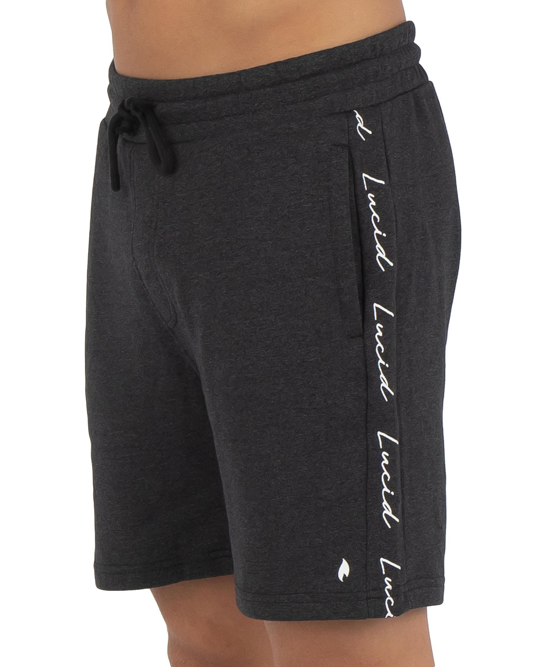 Shop Lucid Compose House Shorts In Char Marle - Fast Shipping & Easy ...