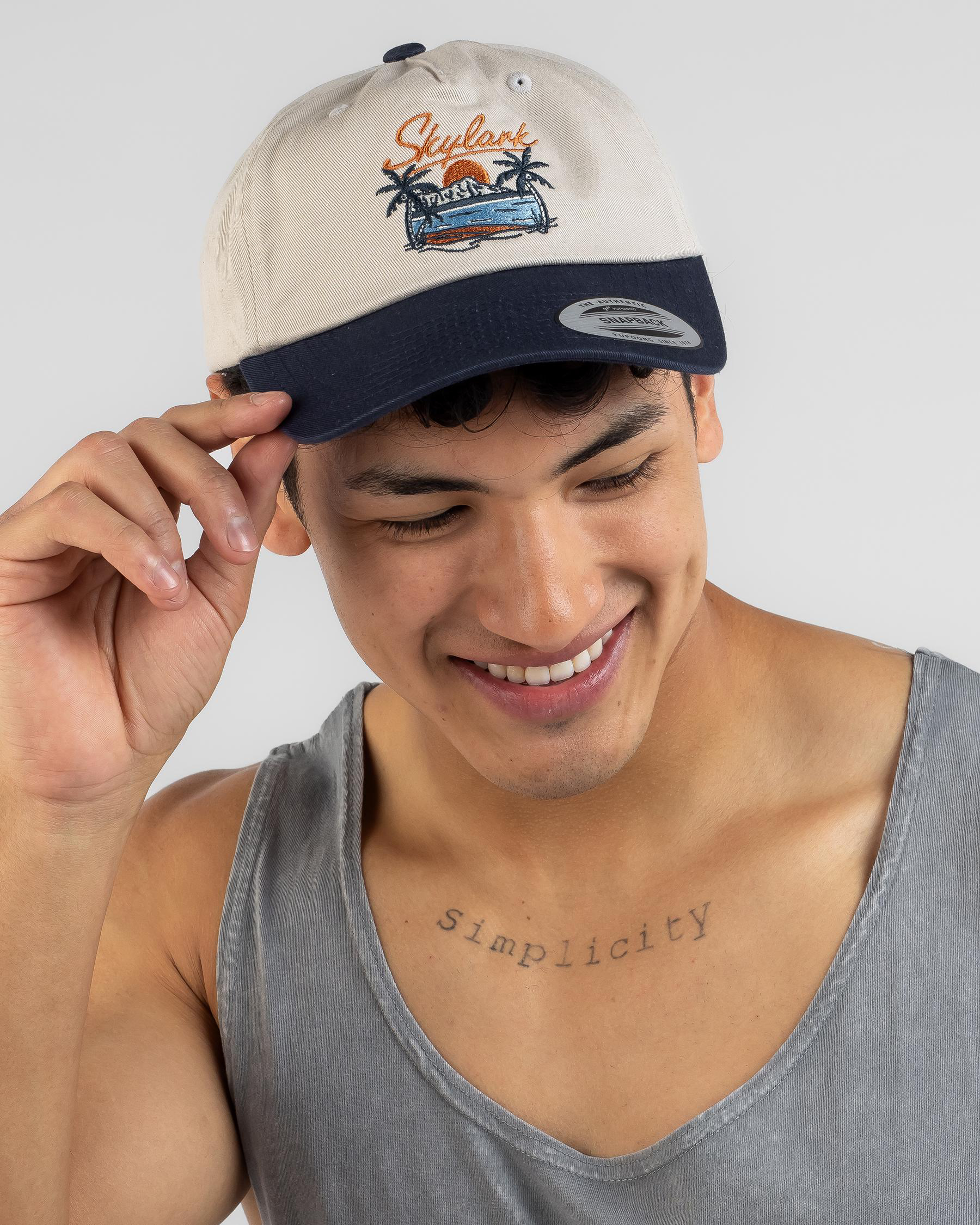 Shop Skylark Coastal Cap In Stone/navy - Fast Shipping & Easy Returns ...