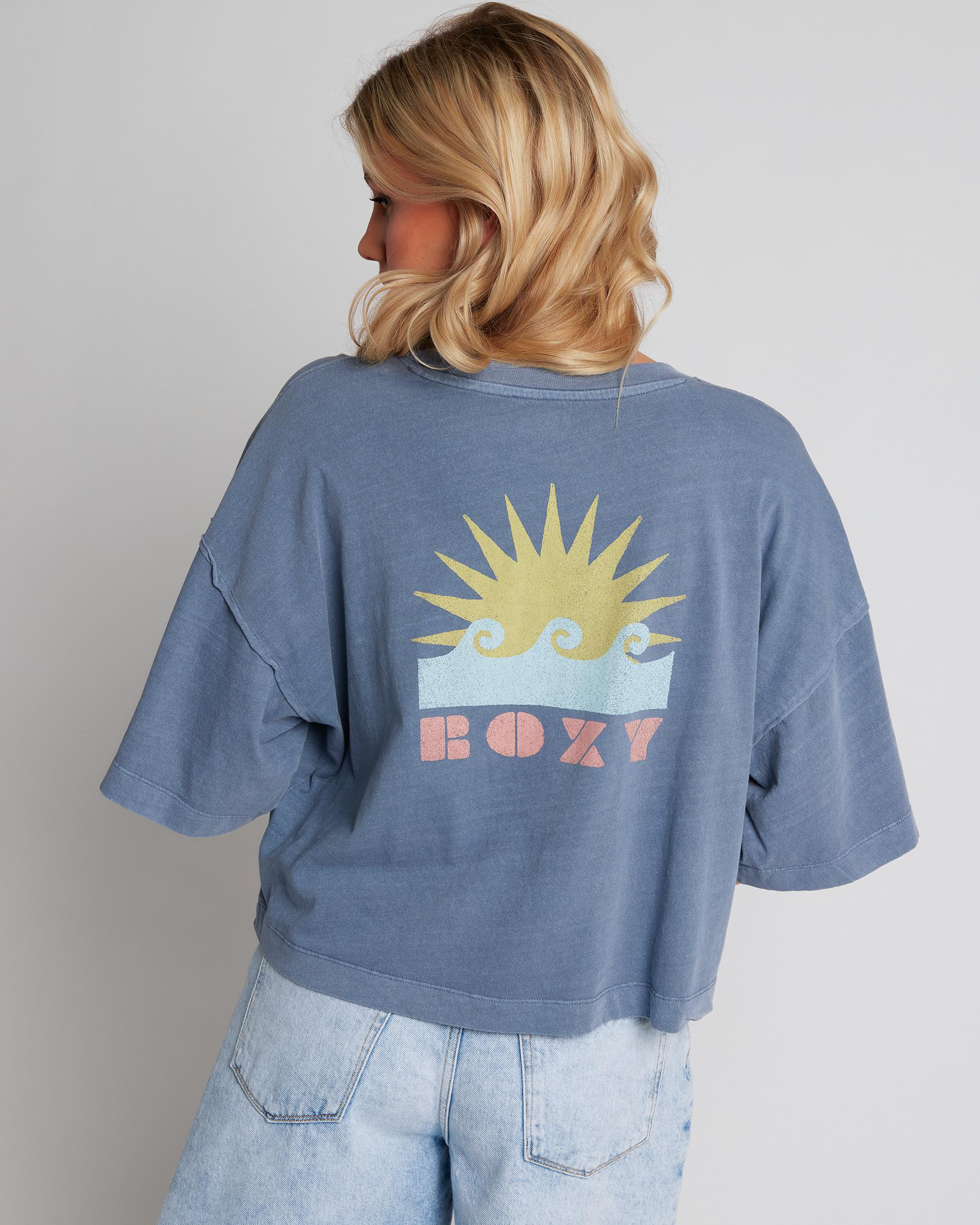 Shop Roxy Summer Flakes T-Shirt In Wild Wind - Fast Shipping & Easy ...