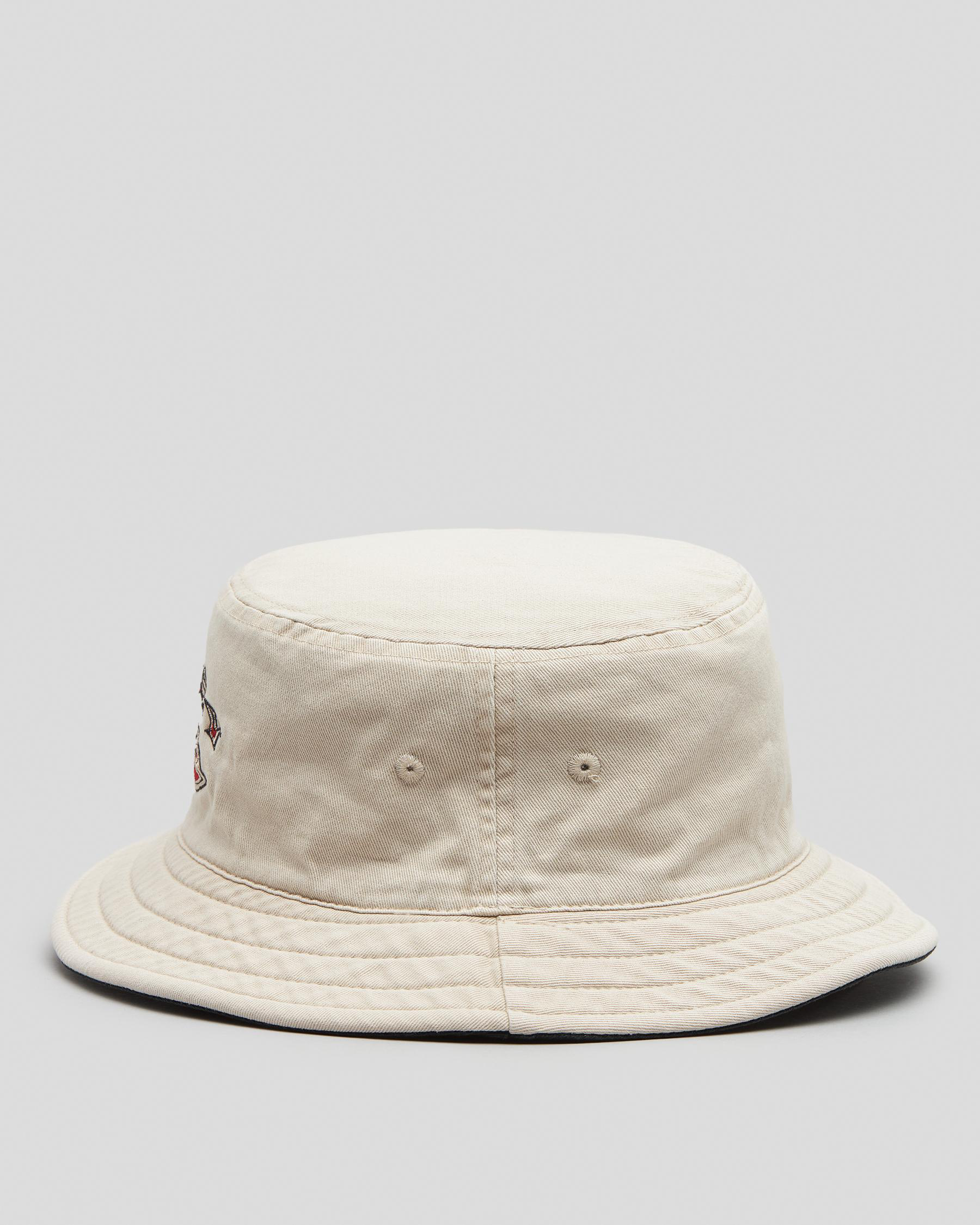 Shop Rusty Been Better Reversible Bucket Hat In Oatmeal - Fast Shipping ...