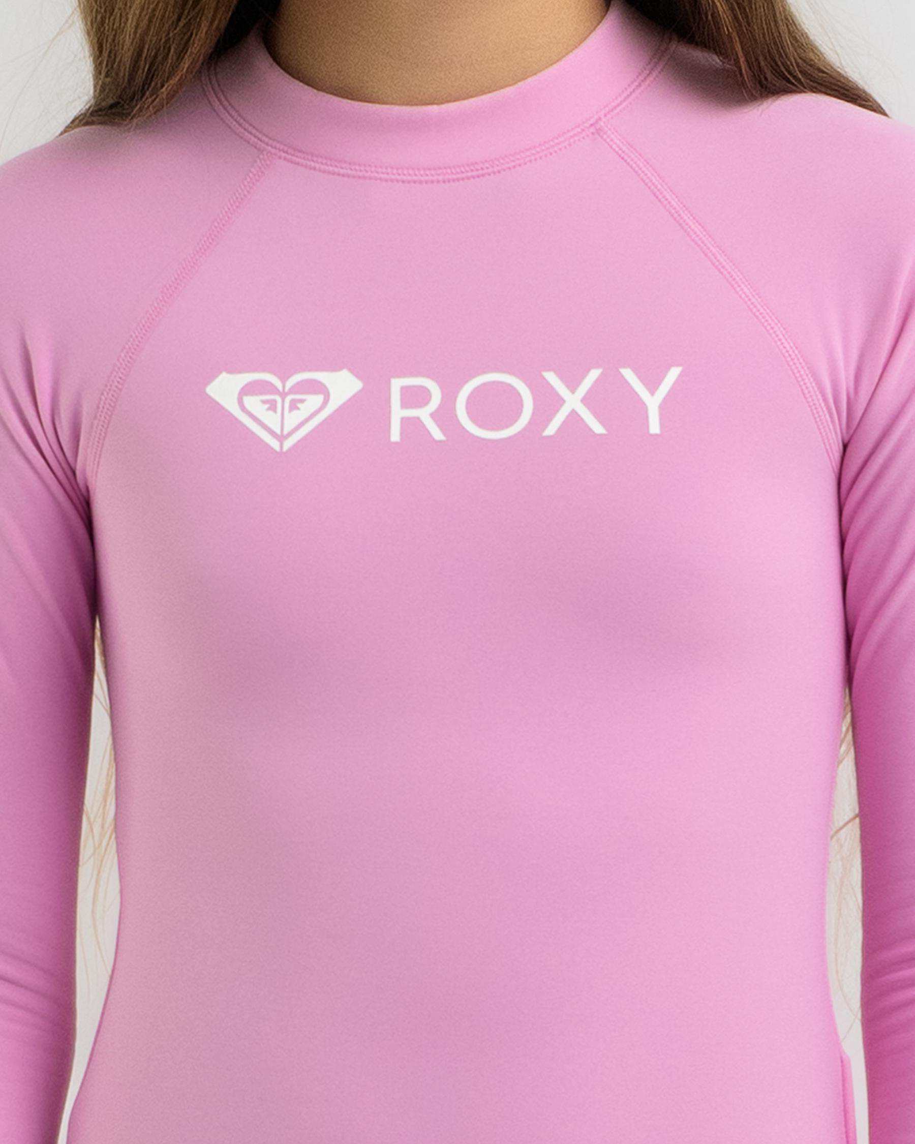 Roxy Girls' Heater Long Sleeve Surfsuit In Lilac Chiffon - FREE* Shipping & Easy Returns ...