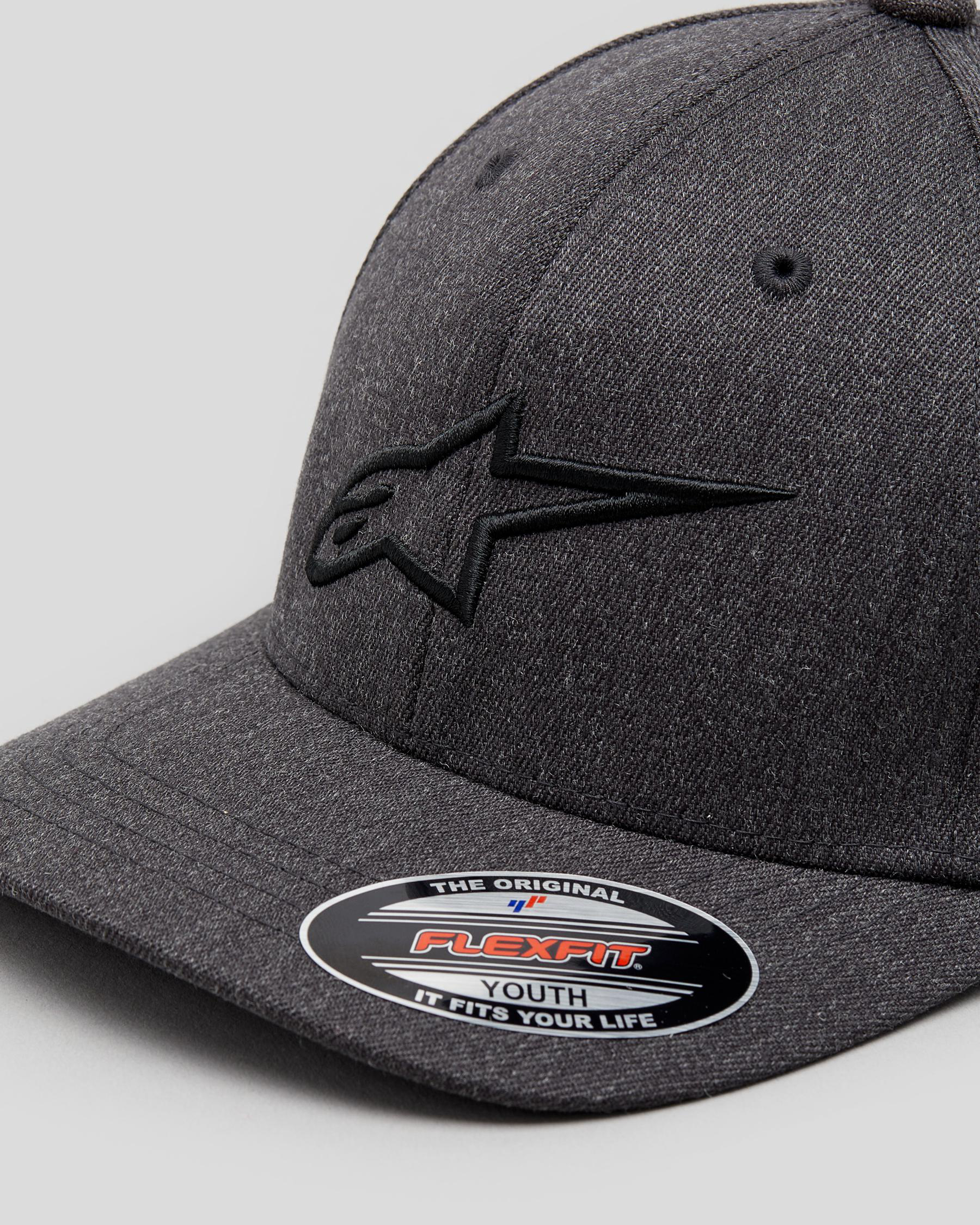 Shop Alpinestars Boys' Ageless Curve Cap In Charcoal Heather/ Black ...