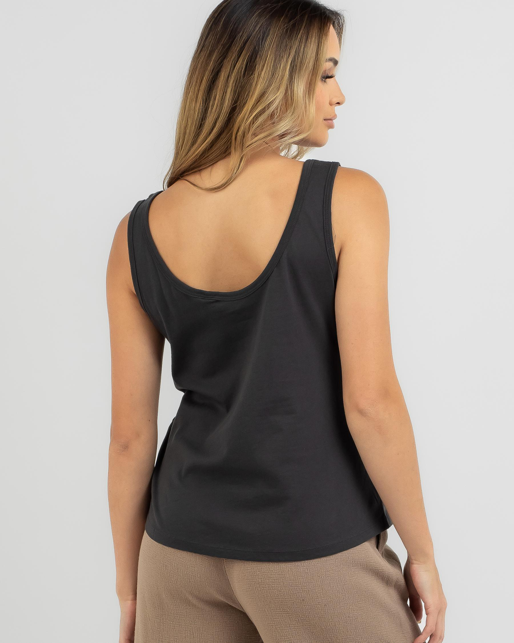 Shop Rip Curl Script Tank In Phantom - Fast Shipping & Easy Returns ...