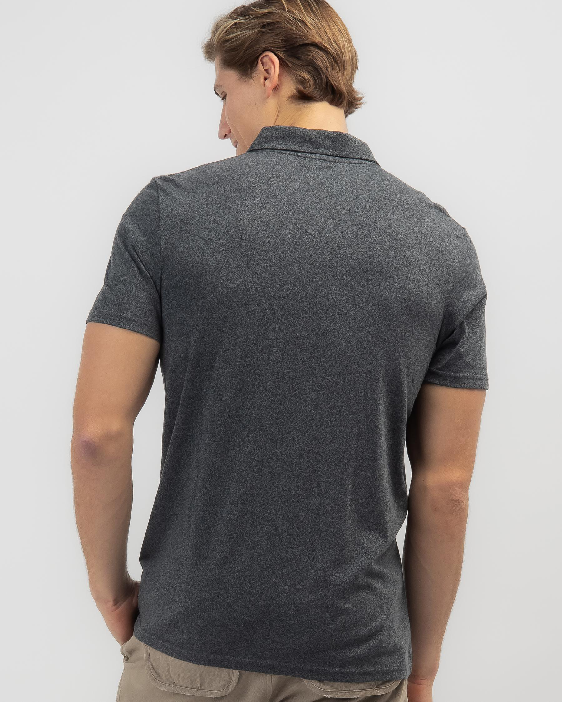 Shop Rip Curl Too Easy Polo Shirt In Black Marle - Fast Shipping & Easy ...