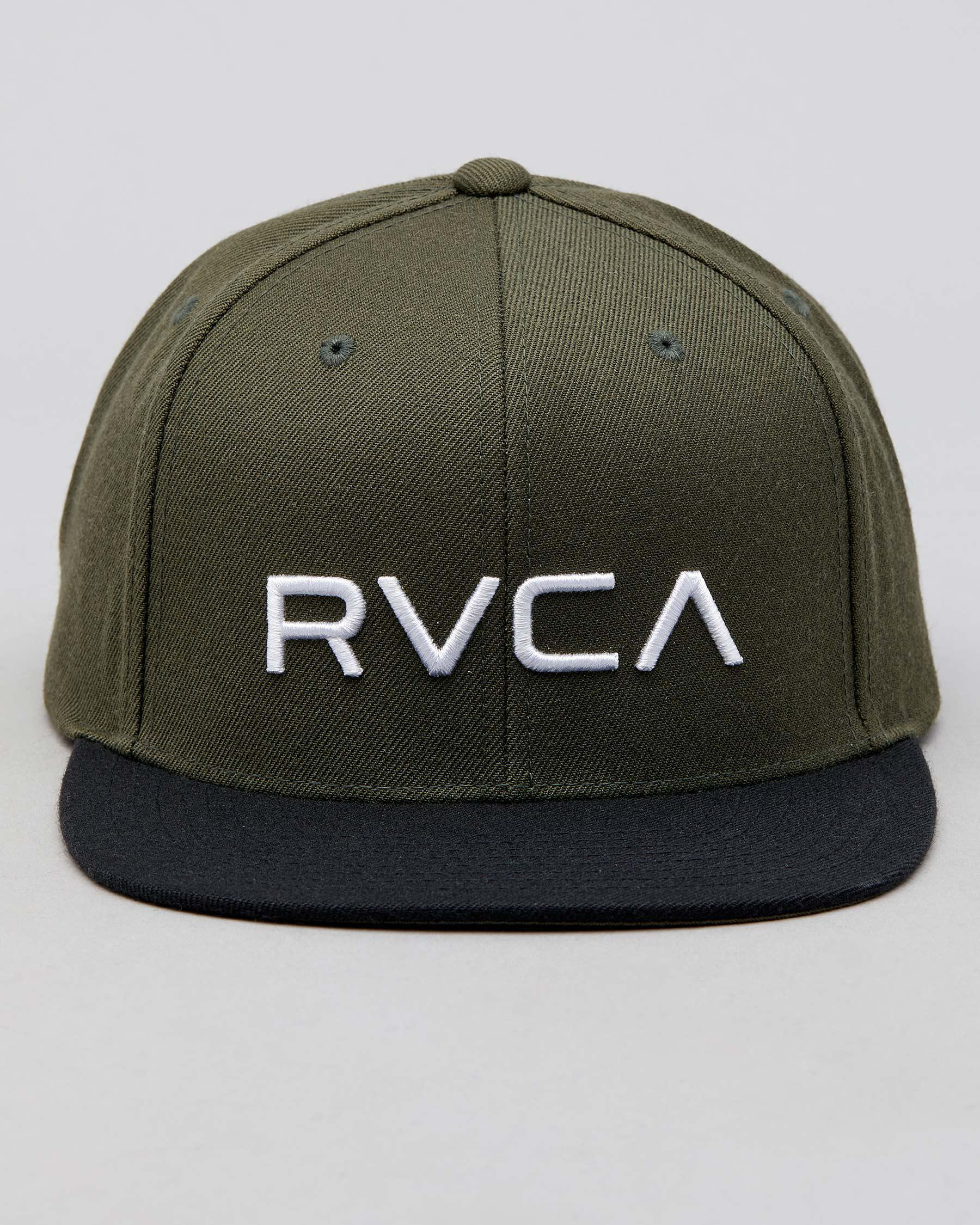 Shop RVCA Twill Snapback Cap In Aloe - Fast Shipping & Easy Returns ...