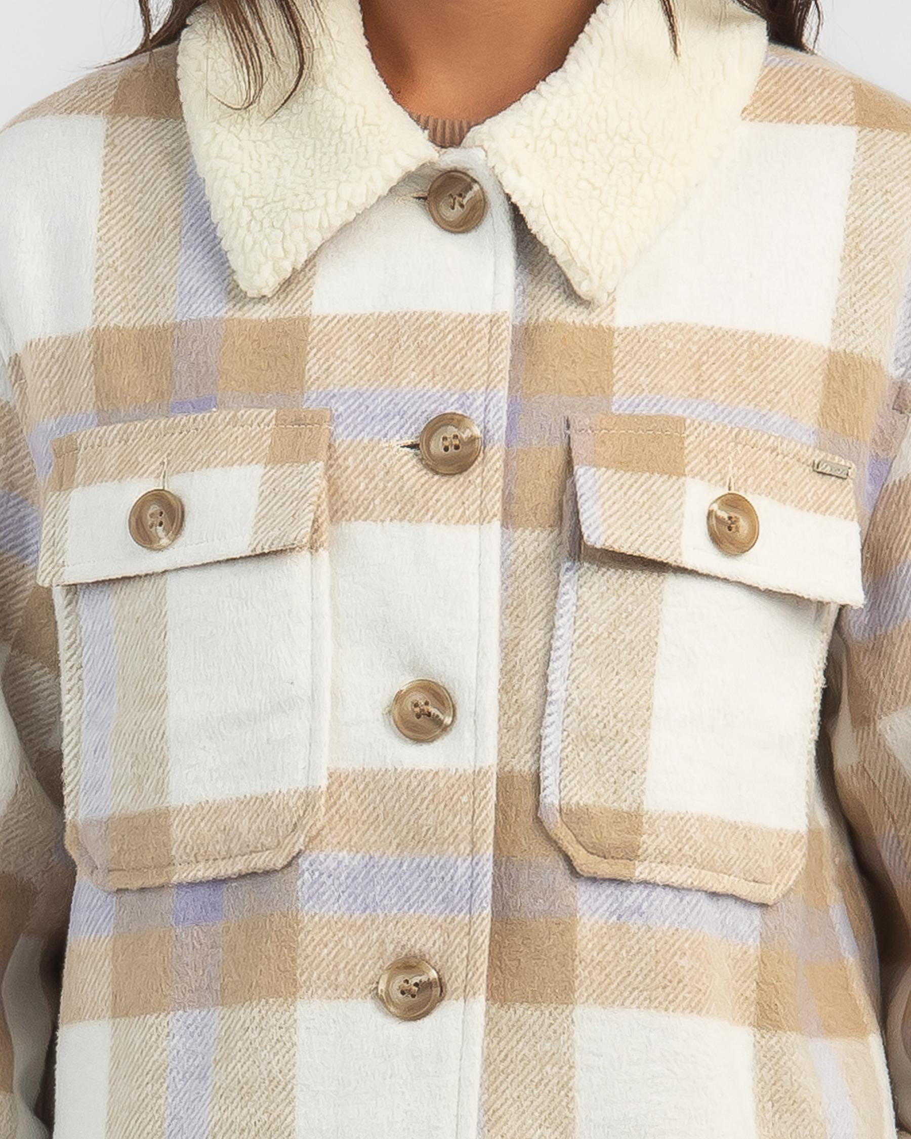 Shop Ava And Ever Bobbie Shacket In Cashew - Fast Shipping & Easy ...