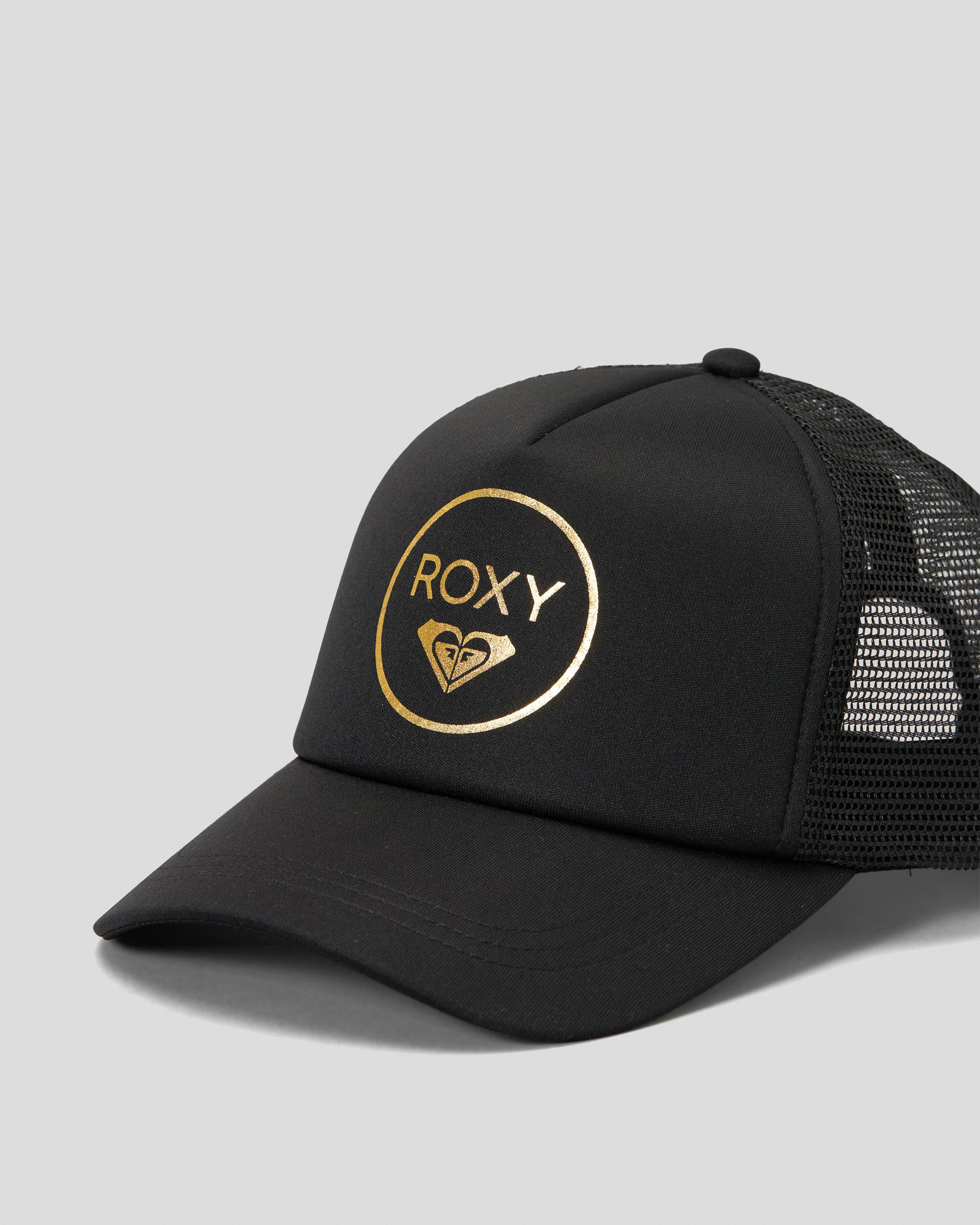 Shop Roxy Brennan Trucker Cap In Anthracite - Fast Shipping & Easy ...