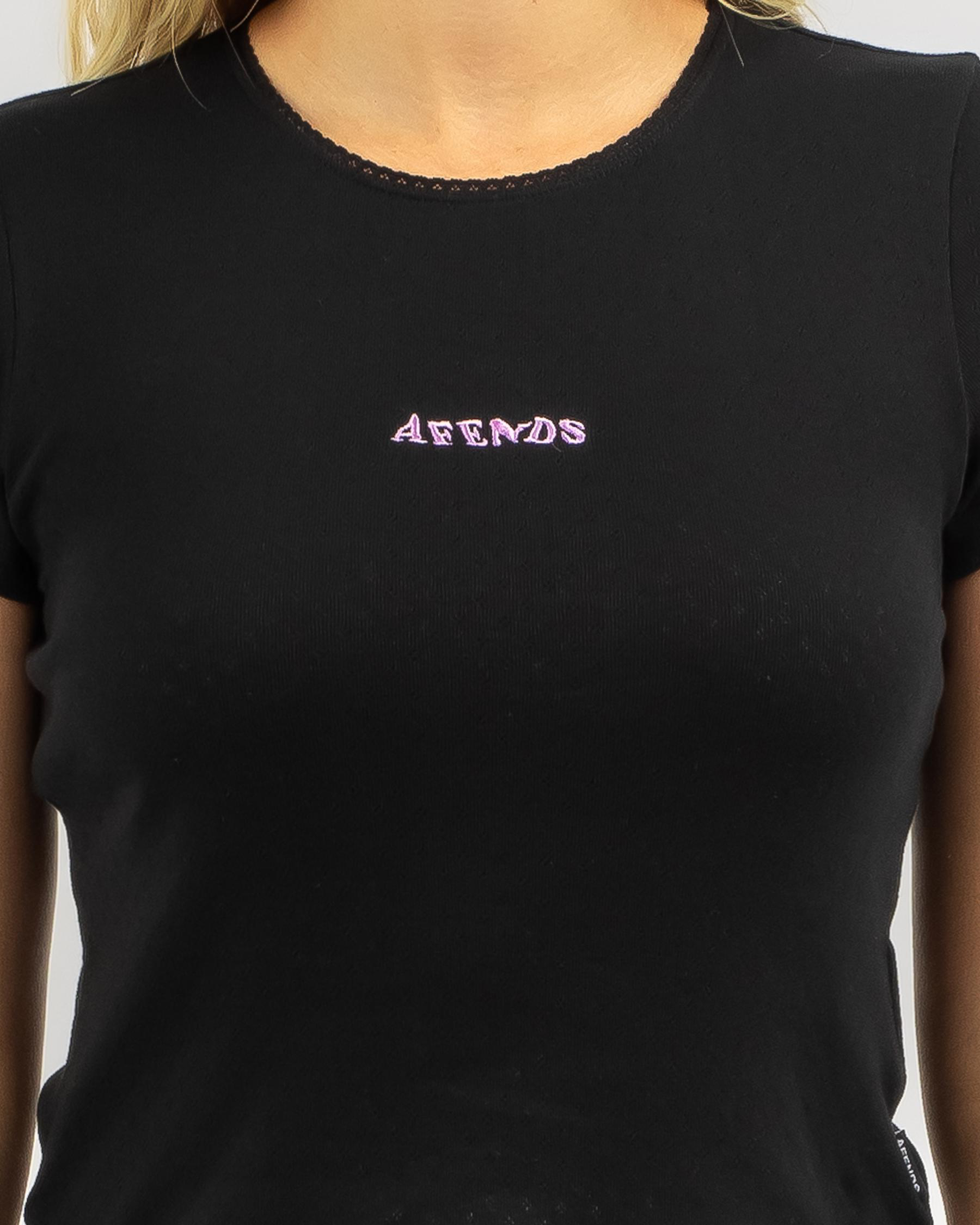Shop Afends Lilah T-Shirt In Black - Fast Shipping & Easy Returns ...