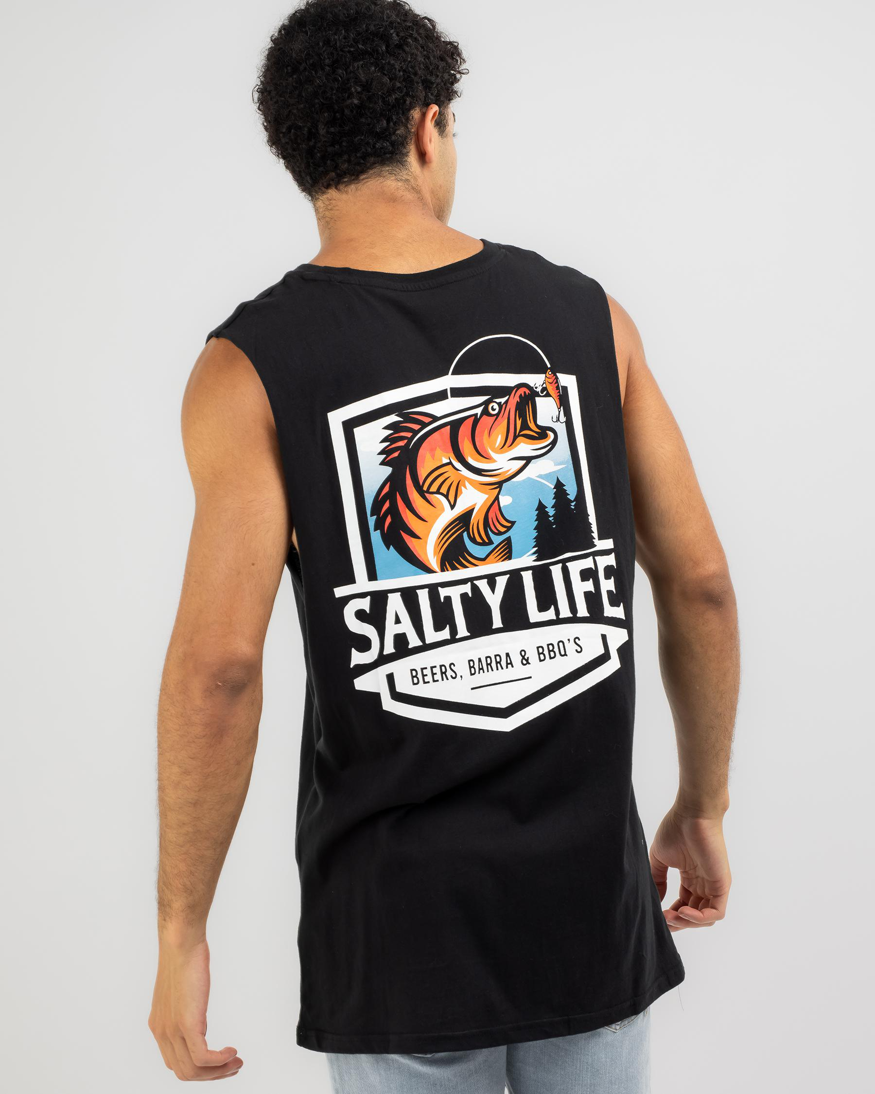 Shop Salty Life Three B's Muscle Tank In Black - Fast Shipping & Easy ...