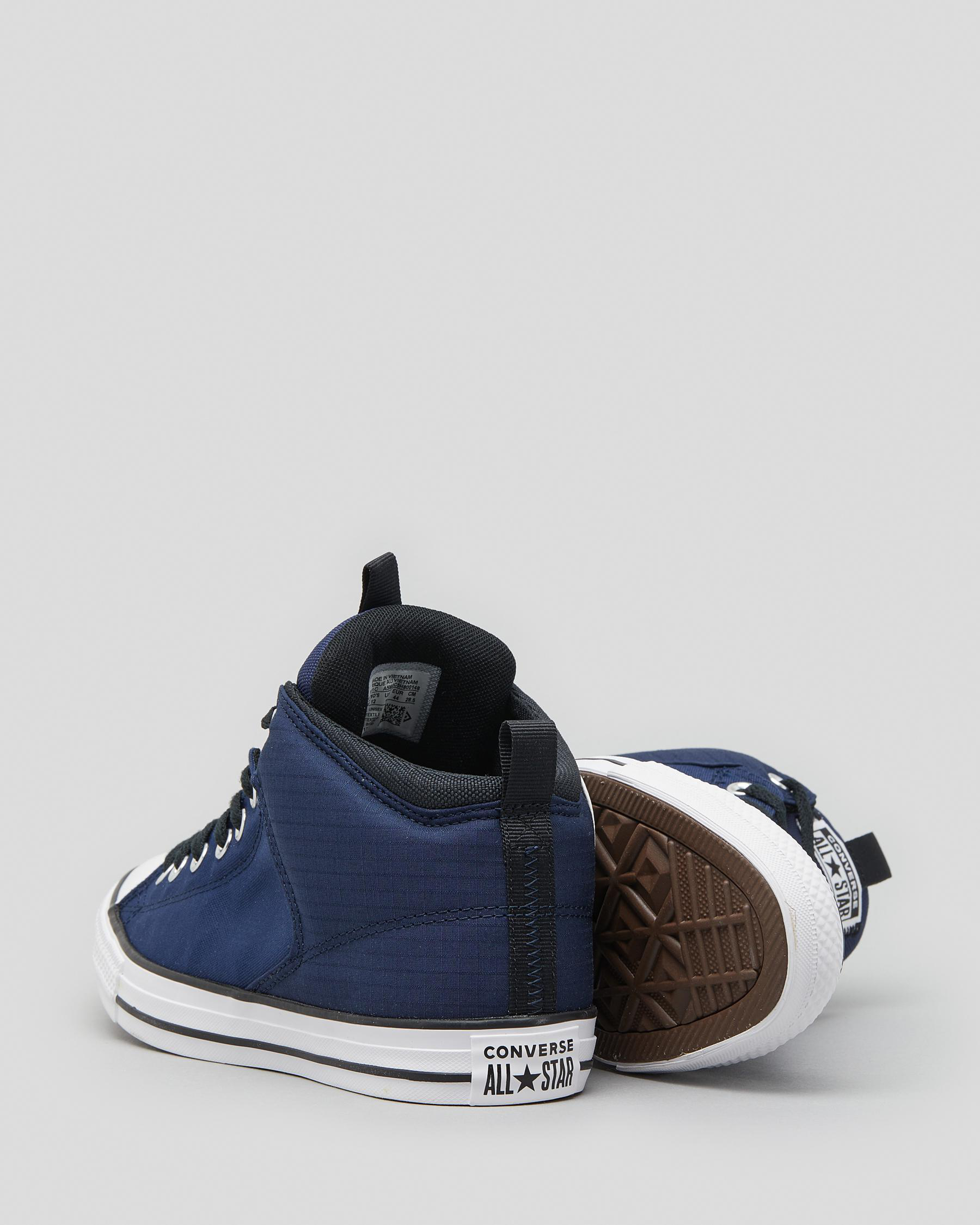 Shop Converse Chuck Taylor All Star Street Mid Shoes In Obsidian ...