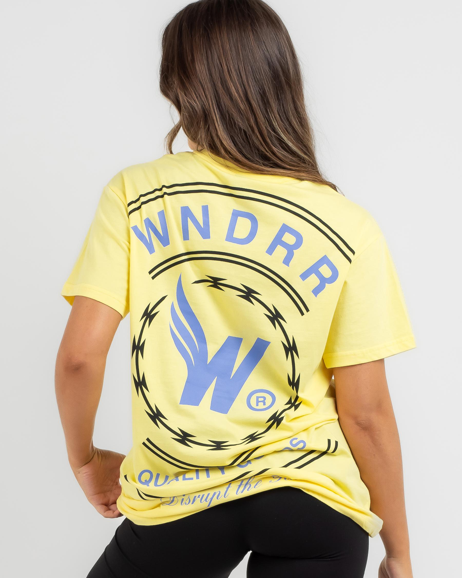 Shop Wndrr Cease T-Shirt In Lemon - Fast Shipping & Easy Returns - City ...
