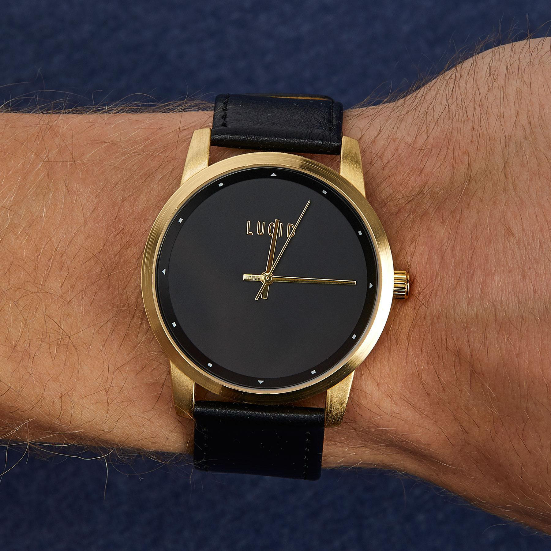 Shop Lucid Spirit Watch In Black/gold/black/gold - Fast Shipping & Easy ...