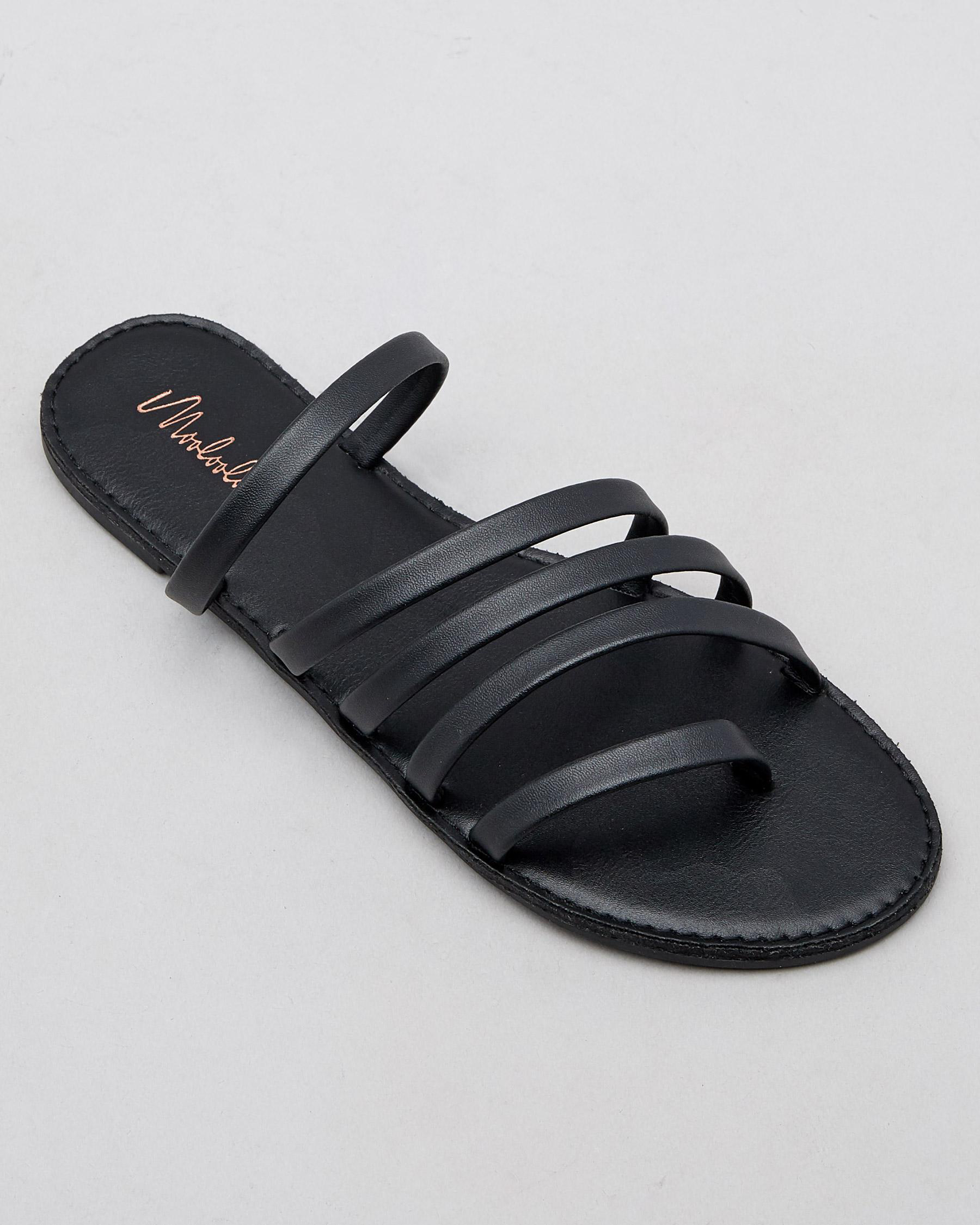 Shop Mooloola Brooks Sandals In Black - Fast Shipping & Easy Returns ...