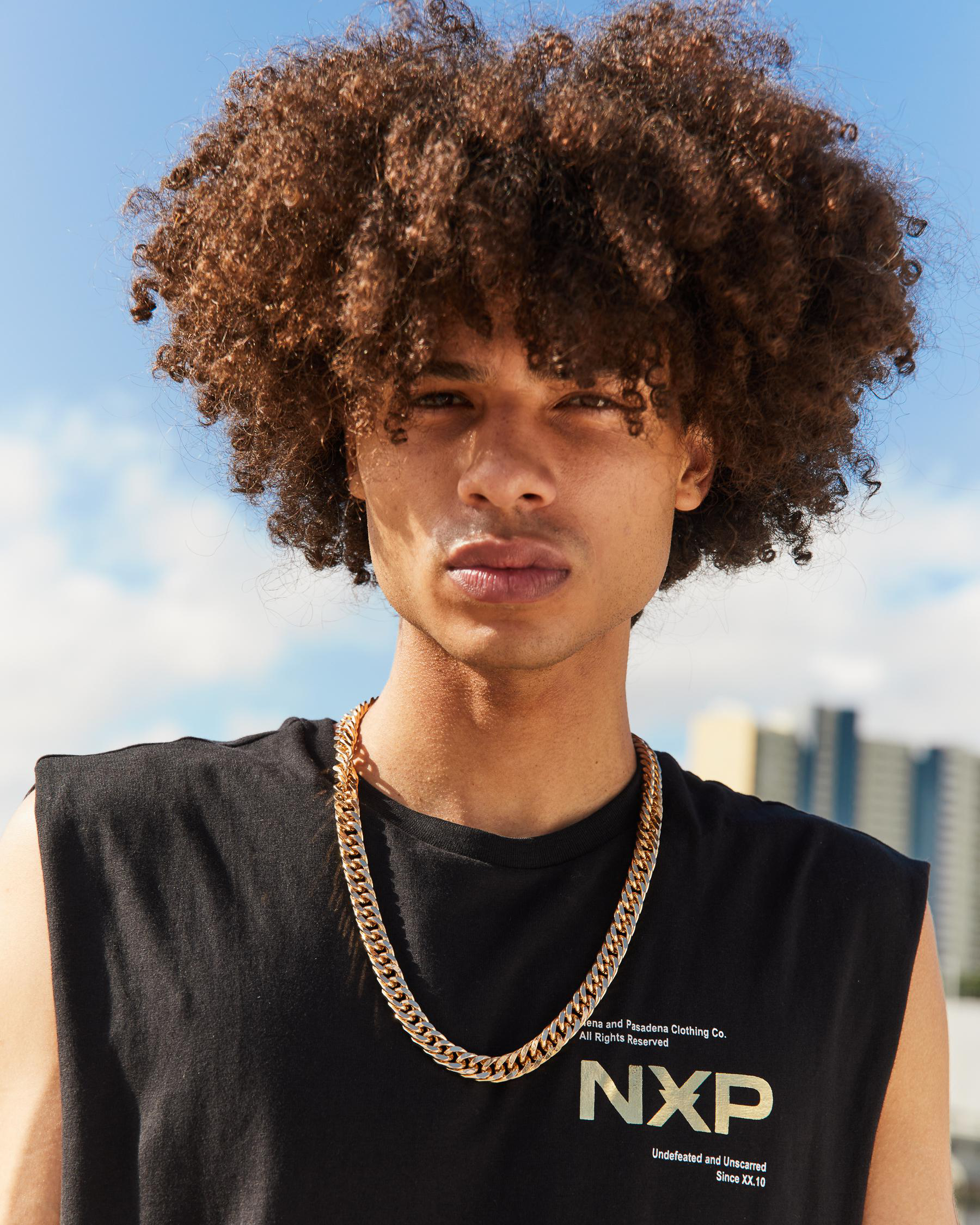 Statement Collective 9MM Cuban Chain Necklace In Gold - Fast Shipping ...