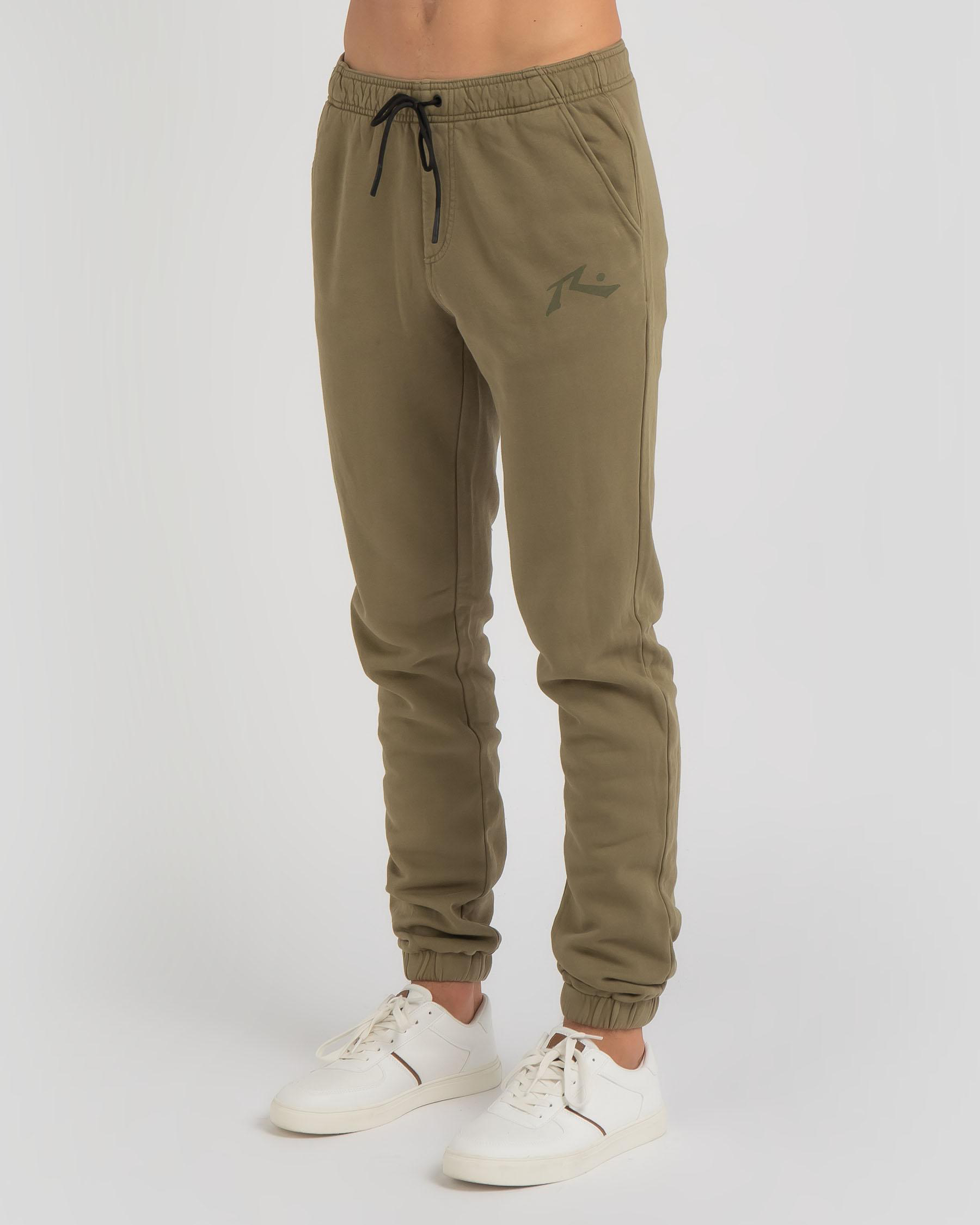 Shop Rusty Comp Wash Track Pants In Covert Green - Fast Shipping & Easy ...