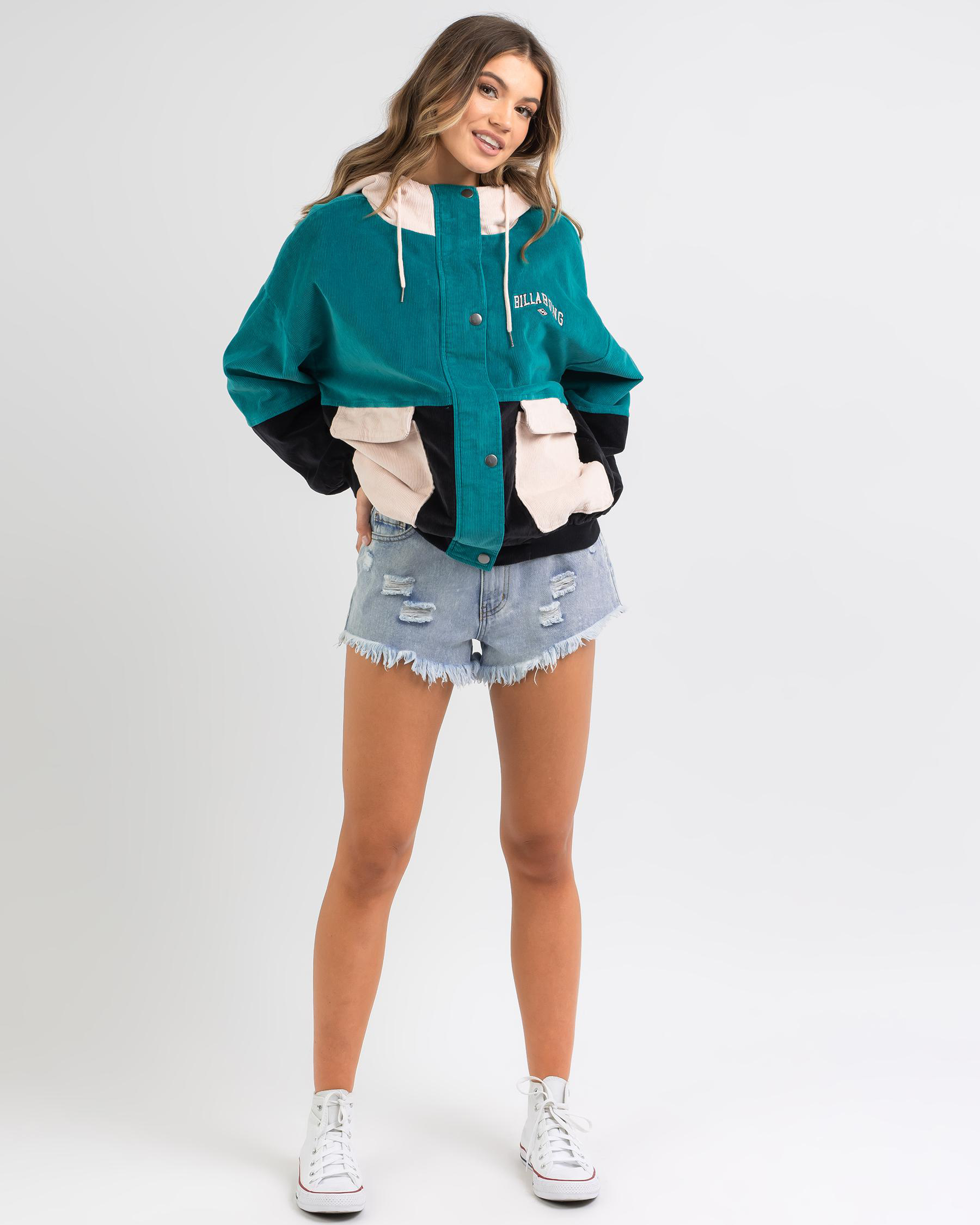 Shop Billabong Way Back Hooded Jacket In Multi - Fast Shipping & Easy ...