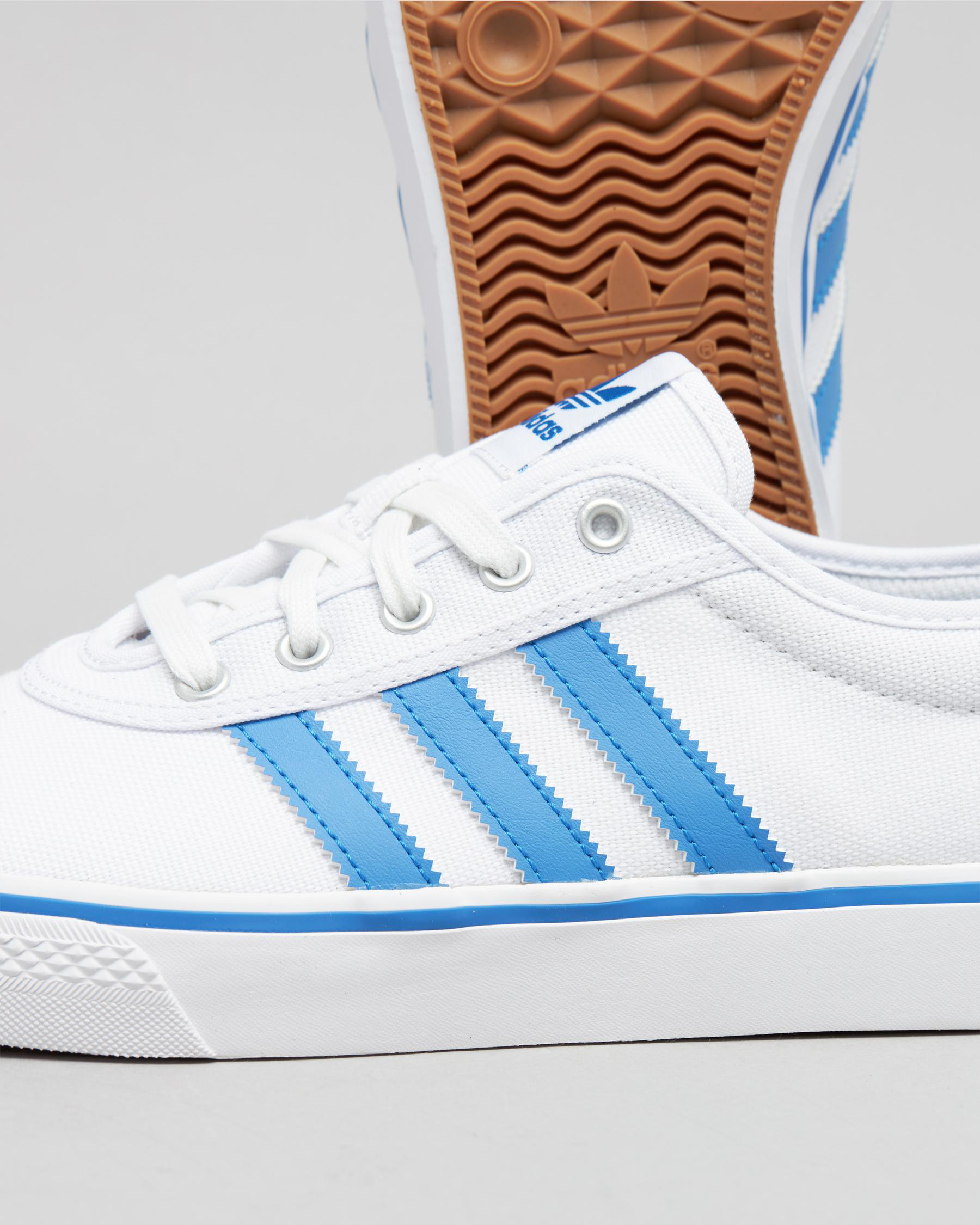 Shop adidas AdiEase Shoes In Ftwr White/bluebird/ftwr White - Fast ...