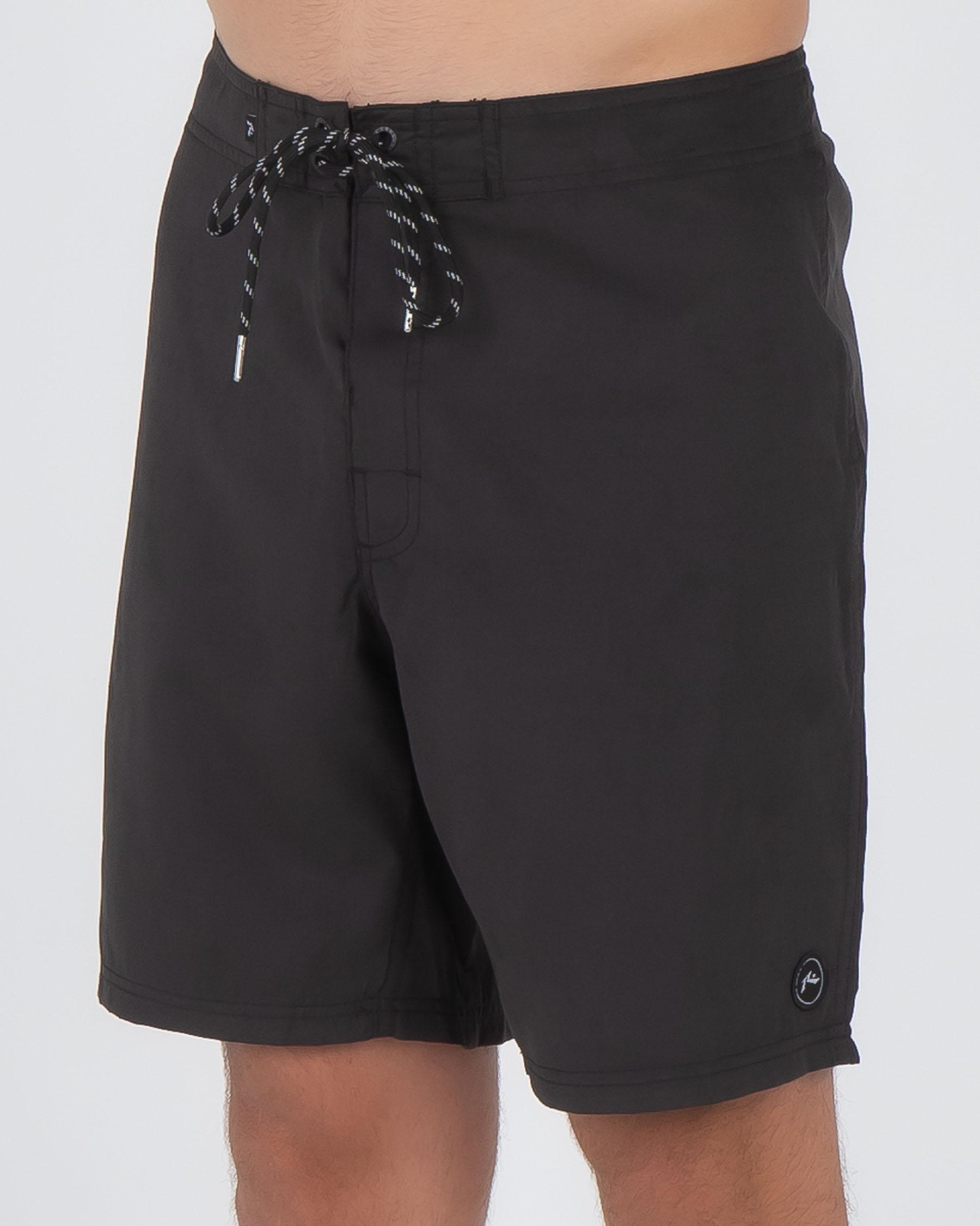 Shop Rusty Dynamic Board Shorts In Black 3 - Fast Shipping & Easy ...
