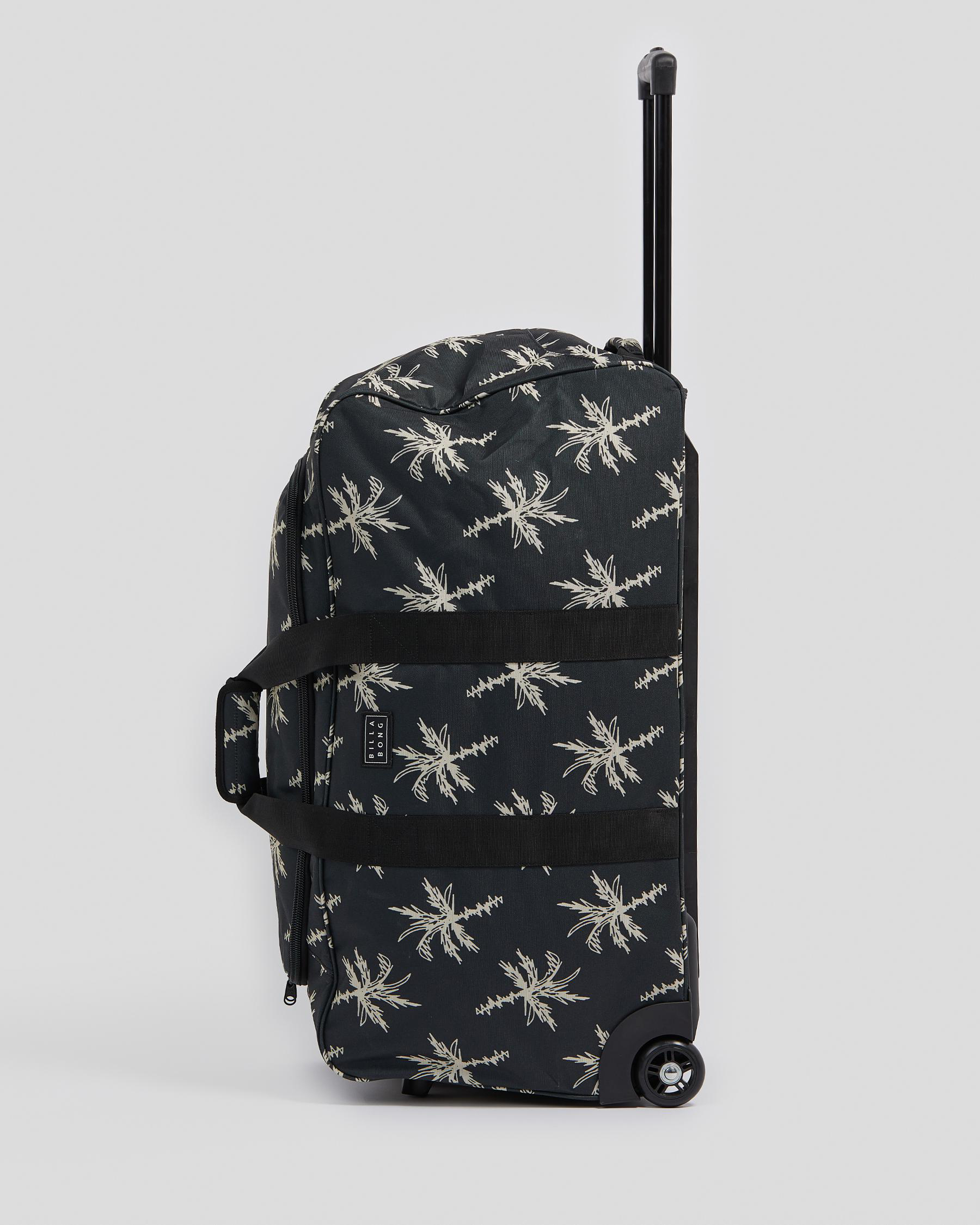 Shop Billabong Check In Large Wheeled Travel Bag In Black Sands - Fast ...