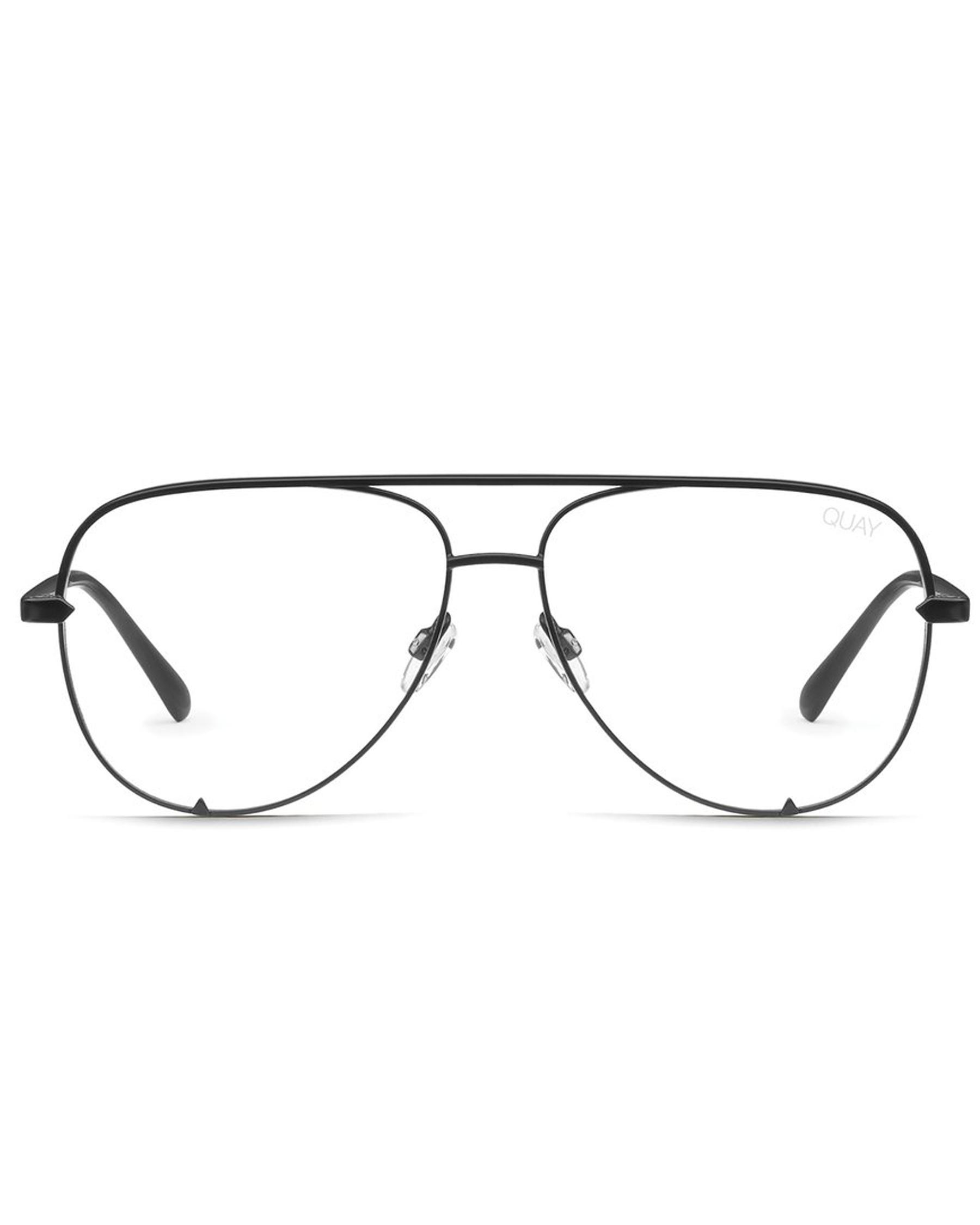 Shop Quay Australia Highkey Mini Bluelight Glasses In Blk/blght - Fast ...