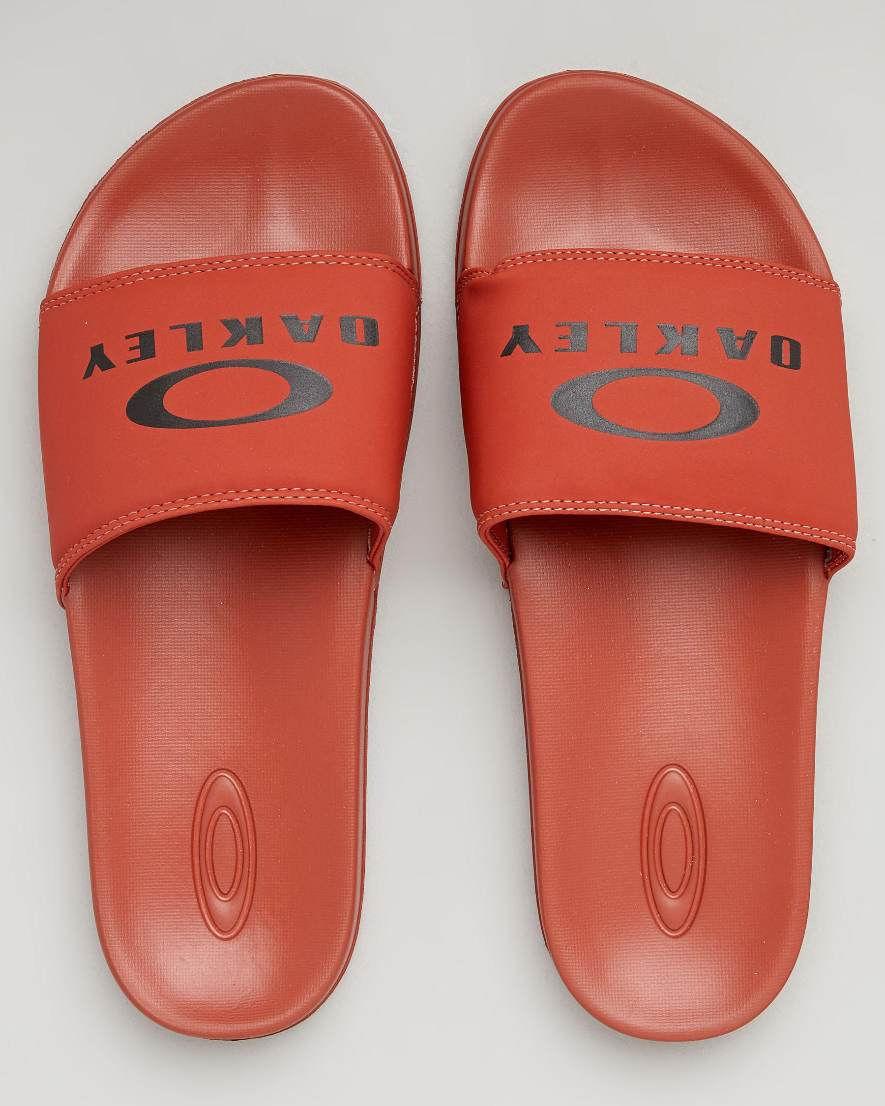 Shop Oakley Ellipse Slides In Spicy Red - Fast Shipping & Easy Returns ...