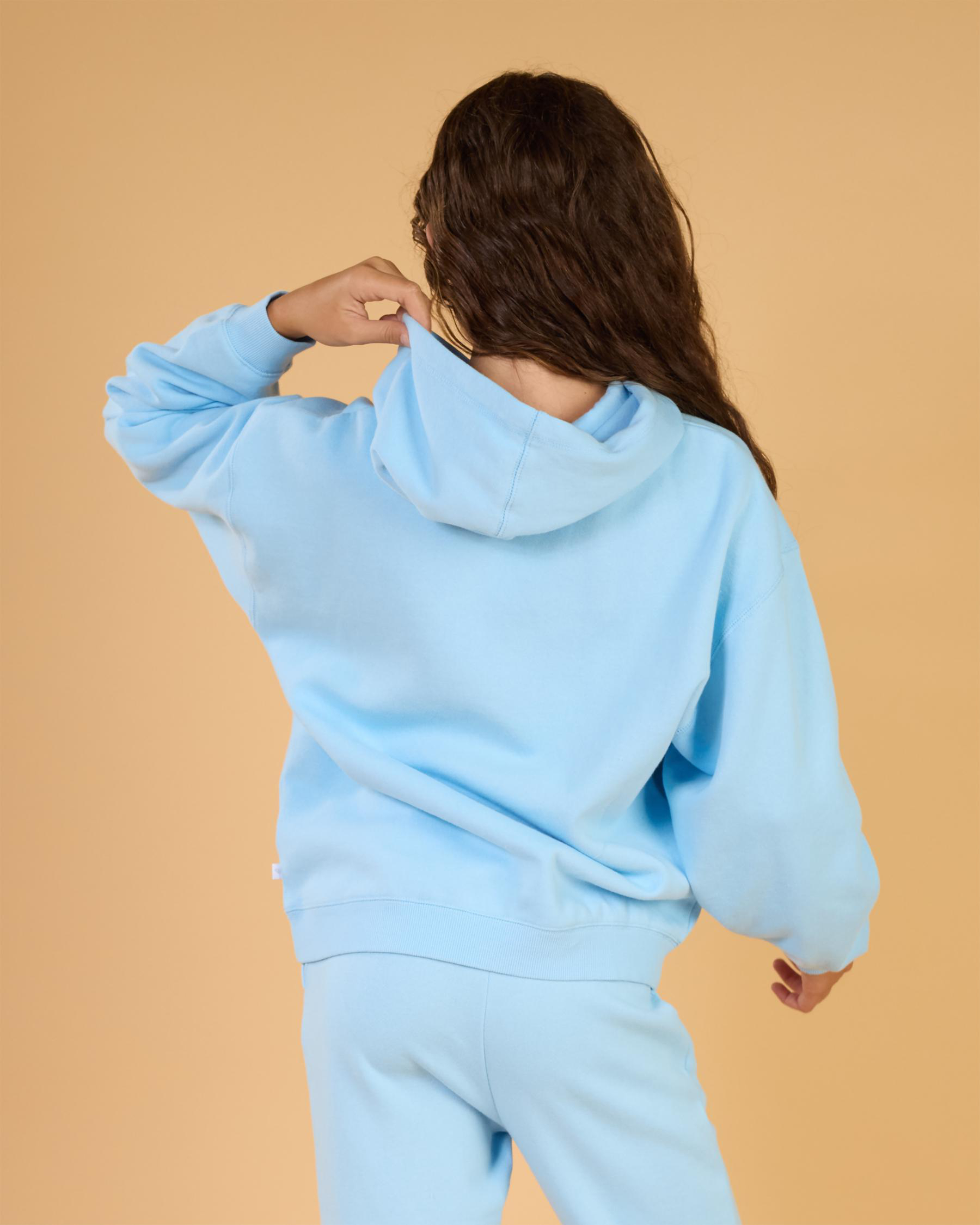 Shop Roxy Girls' Endless Day Hoodie In Sky Blue - Fast Shipping & Easy ...