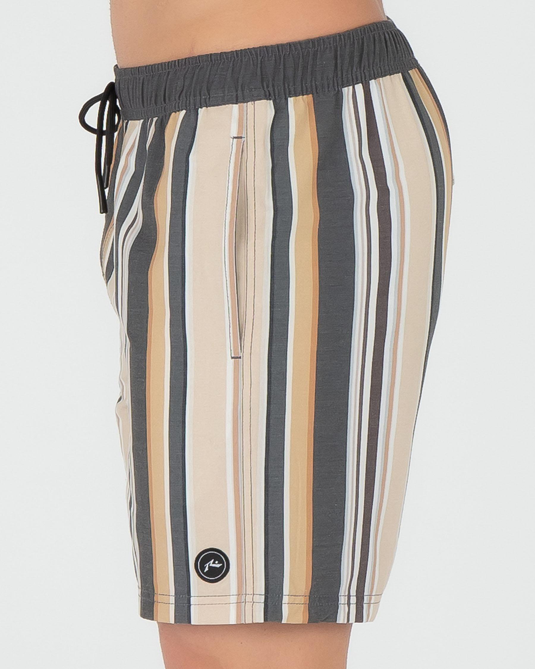 Shop Rusty Blast Elastic Board Shorts In Coal - Fast Shipping & Easy ...