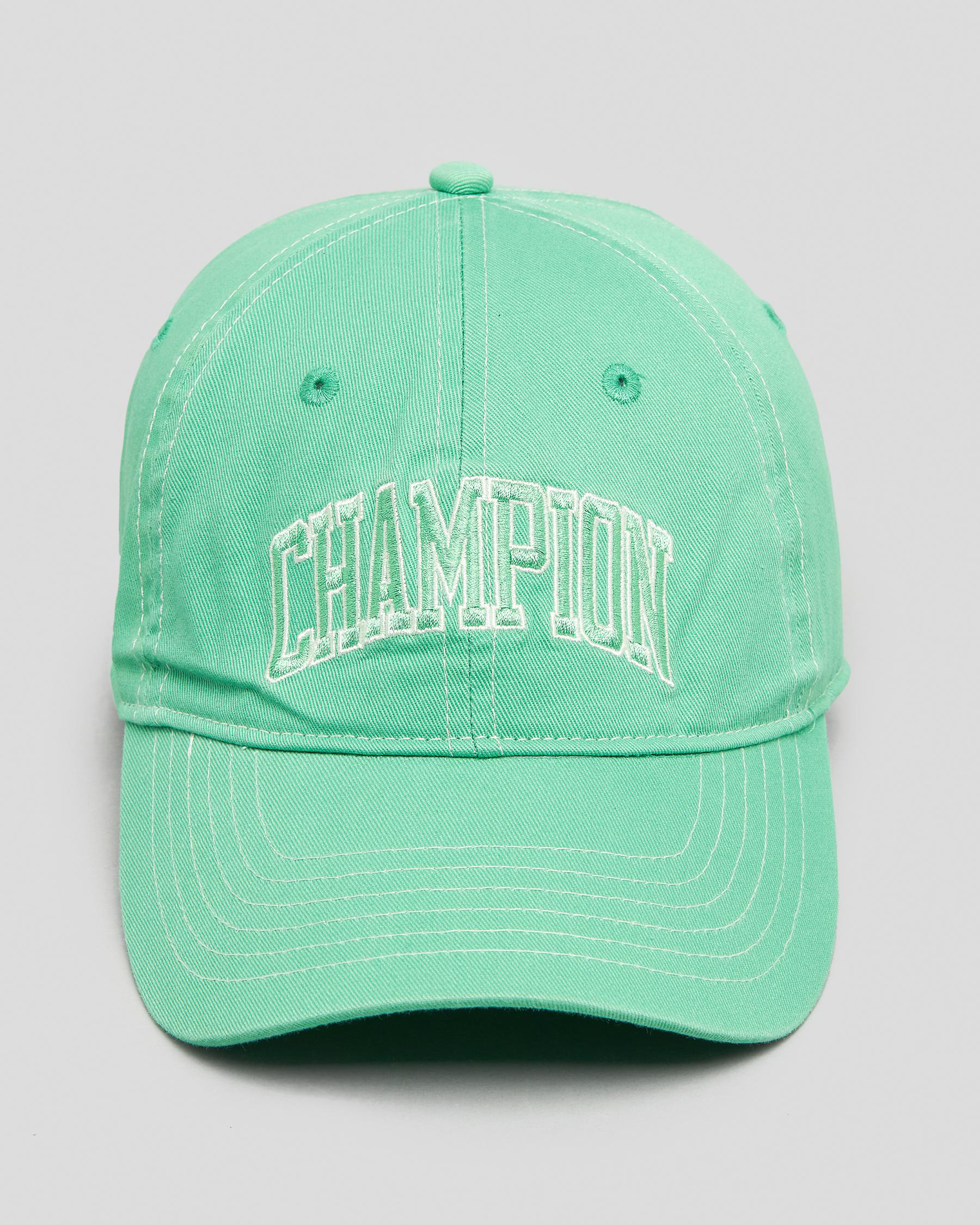 Shop Champion Contrast Stitch Cap In Green Crisp - Fast Shipping & Easy ...