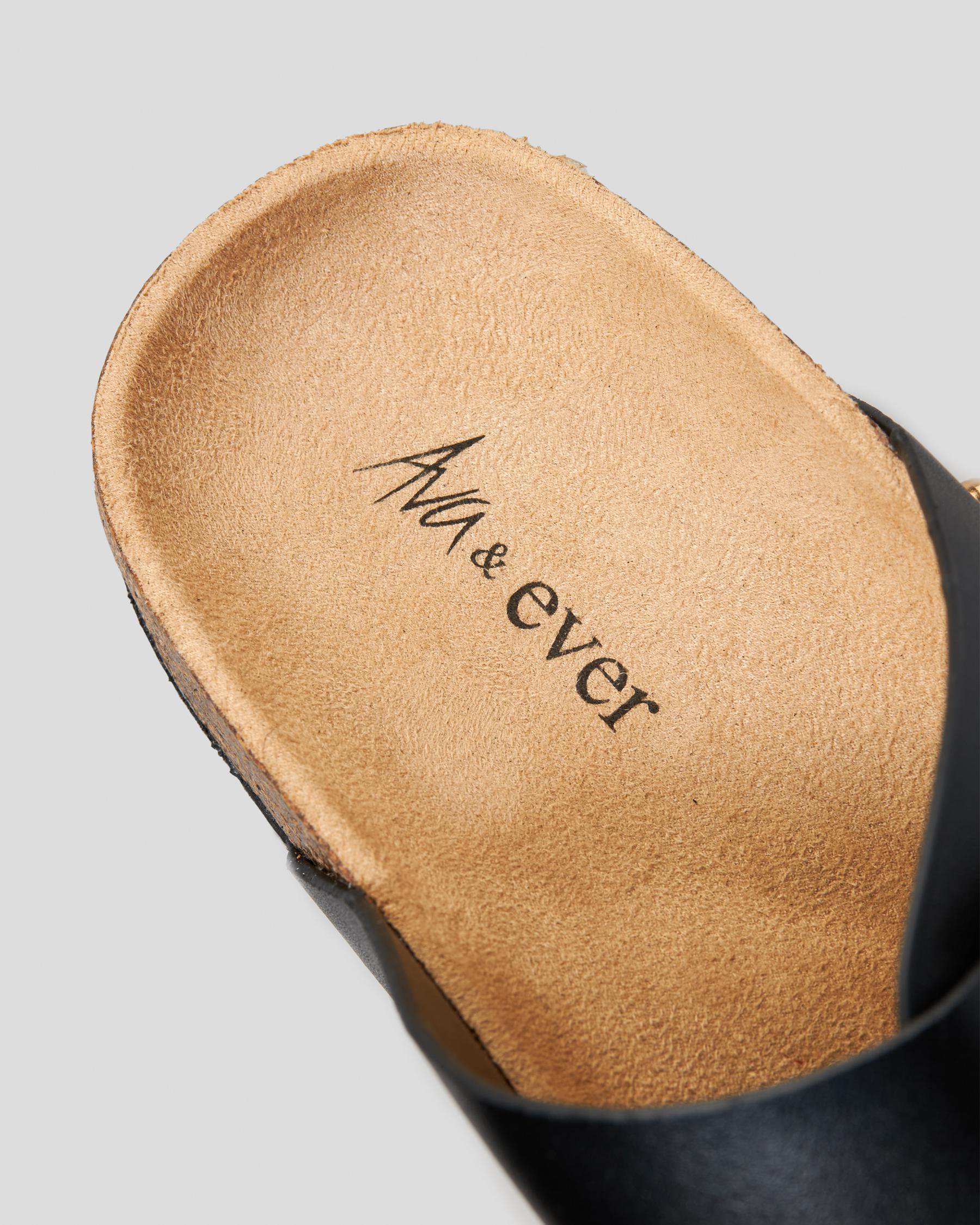Shop Ava And Ever Skylar Flatform Shoes In Black/cork - Fast Shipping ...