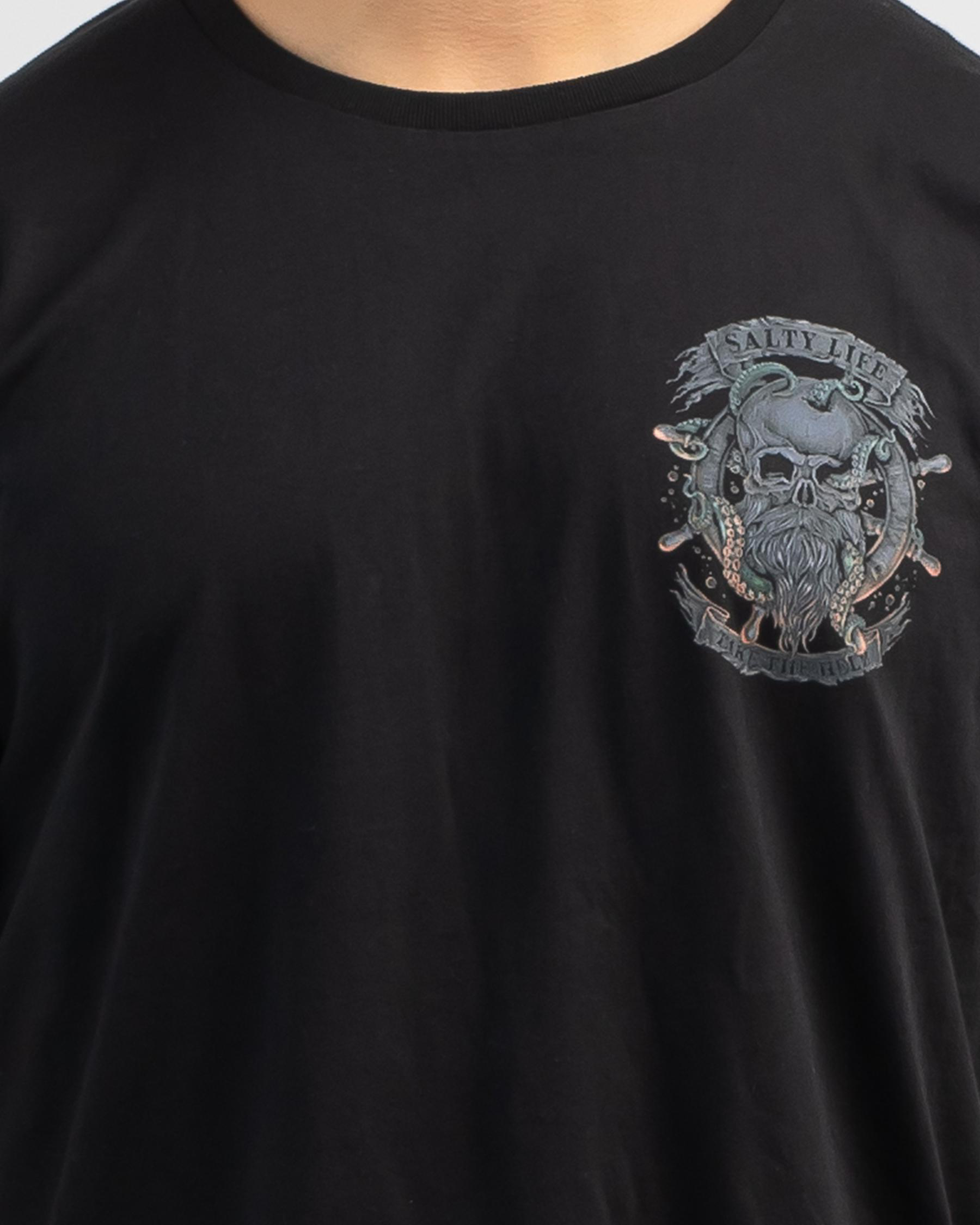 Shop Salty Life Sea Devil T-Shirt In Black - Fast Shipping & Easy ...