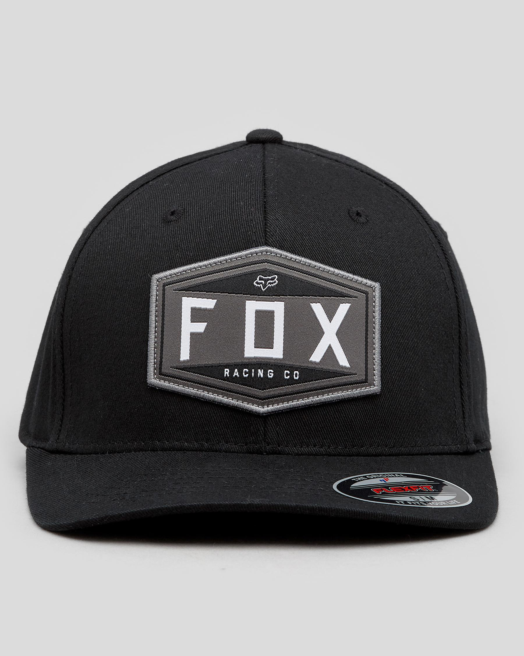 Shop Fox Emblem Flexfit Cap In Black - Fast Shipping & Easy Returns ...