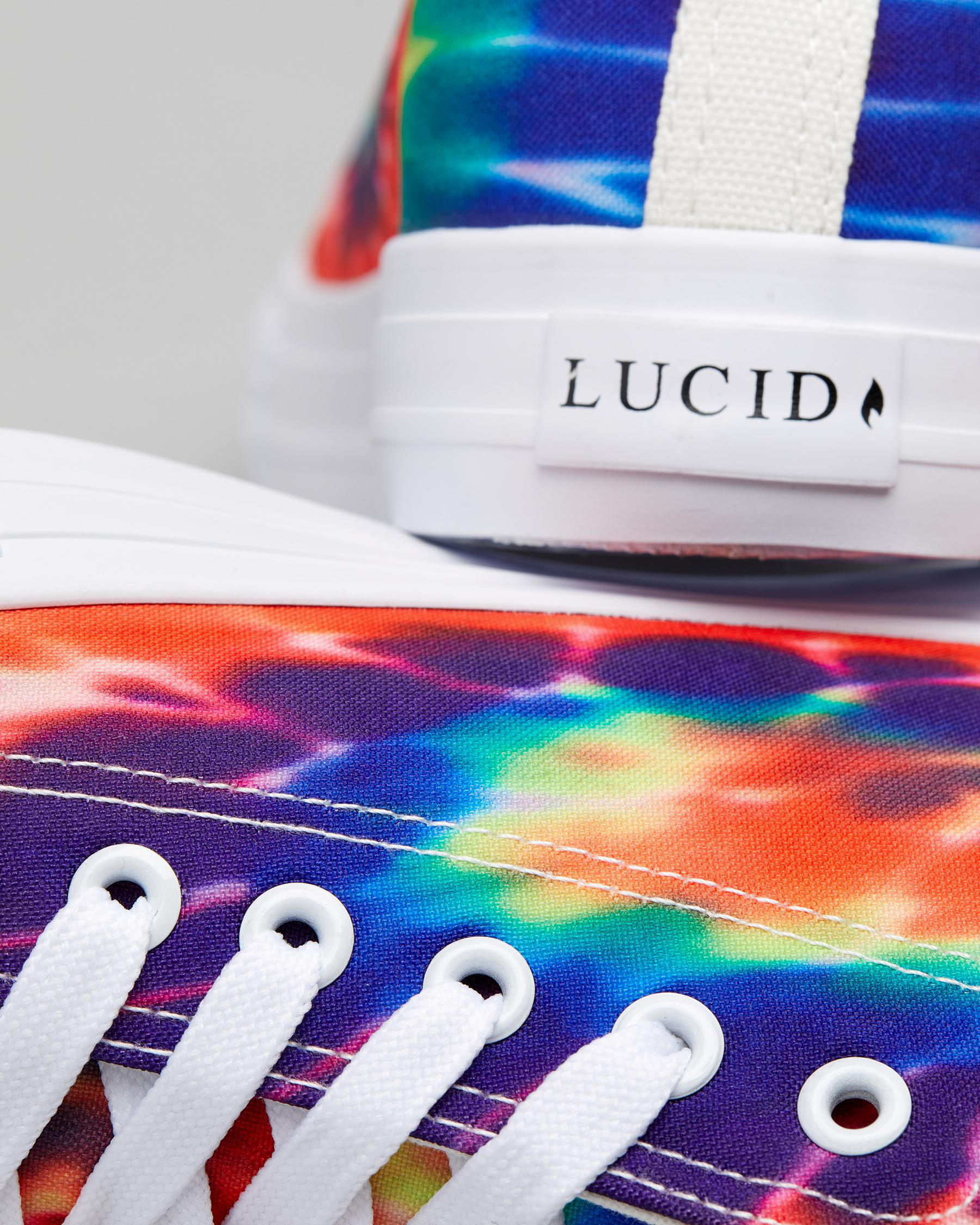 Shop Lucid Avalon Lo Shoes In White/tie Dye Multi - Fast Shipping ...