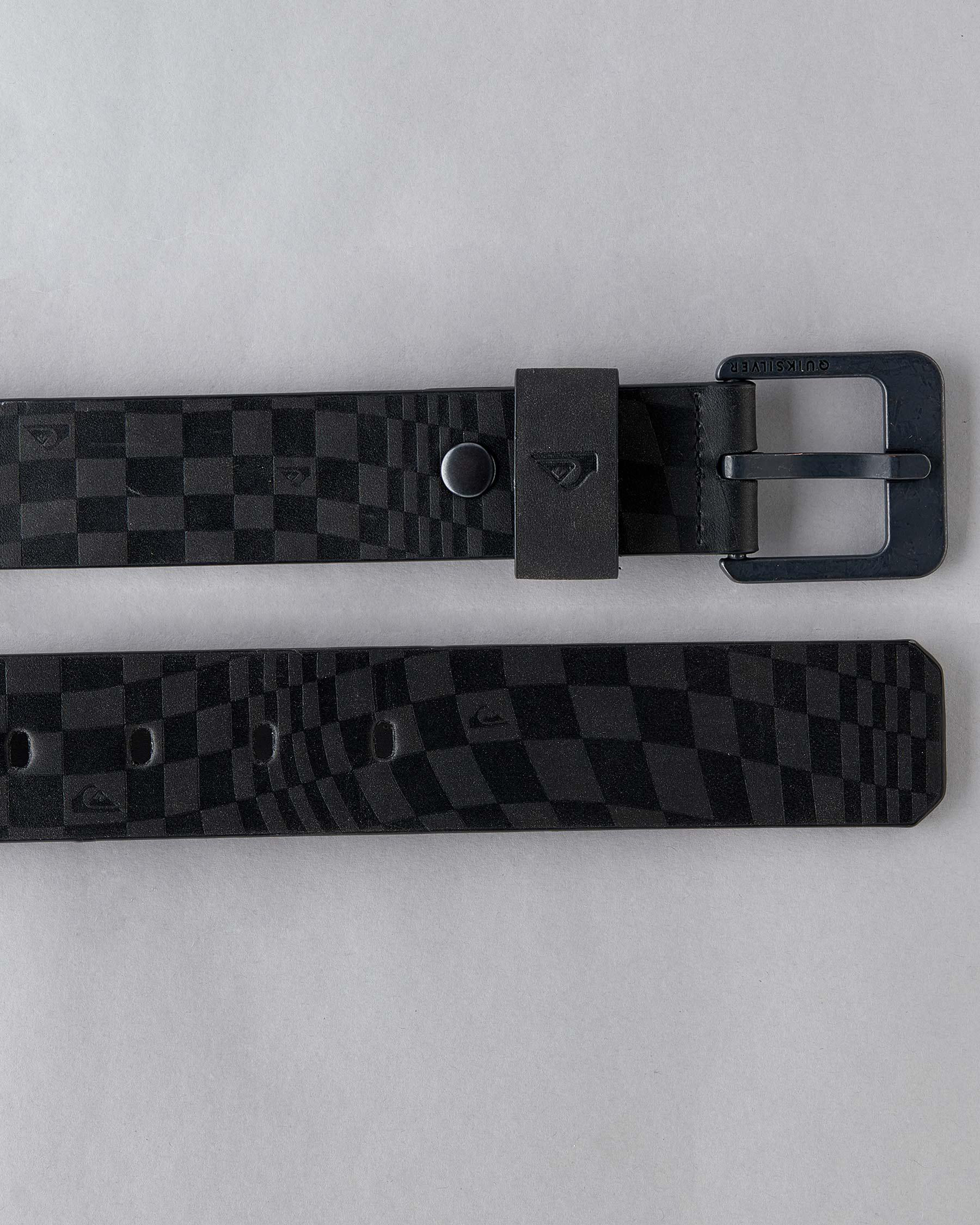 Shop Quiksilver Always Primo V Belt In Black/ Black - Fast Shipping ...