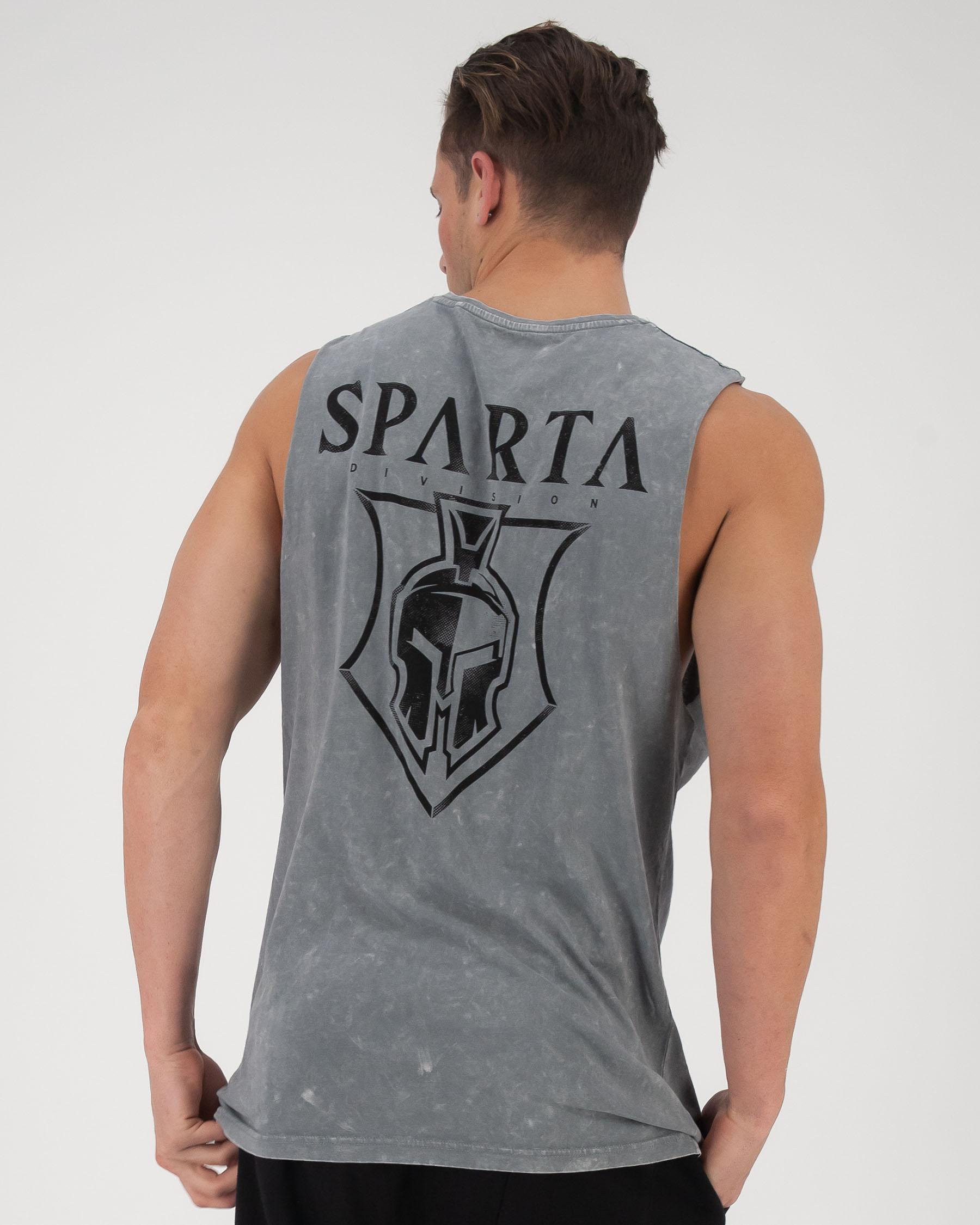 Shop Sparta Grail Muscle Tank In Grey Acid - Fast Shipping & Easy ...